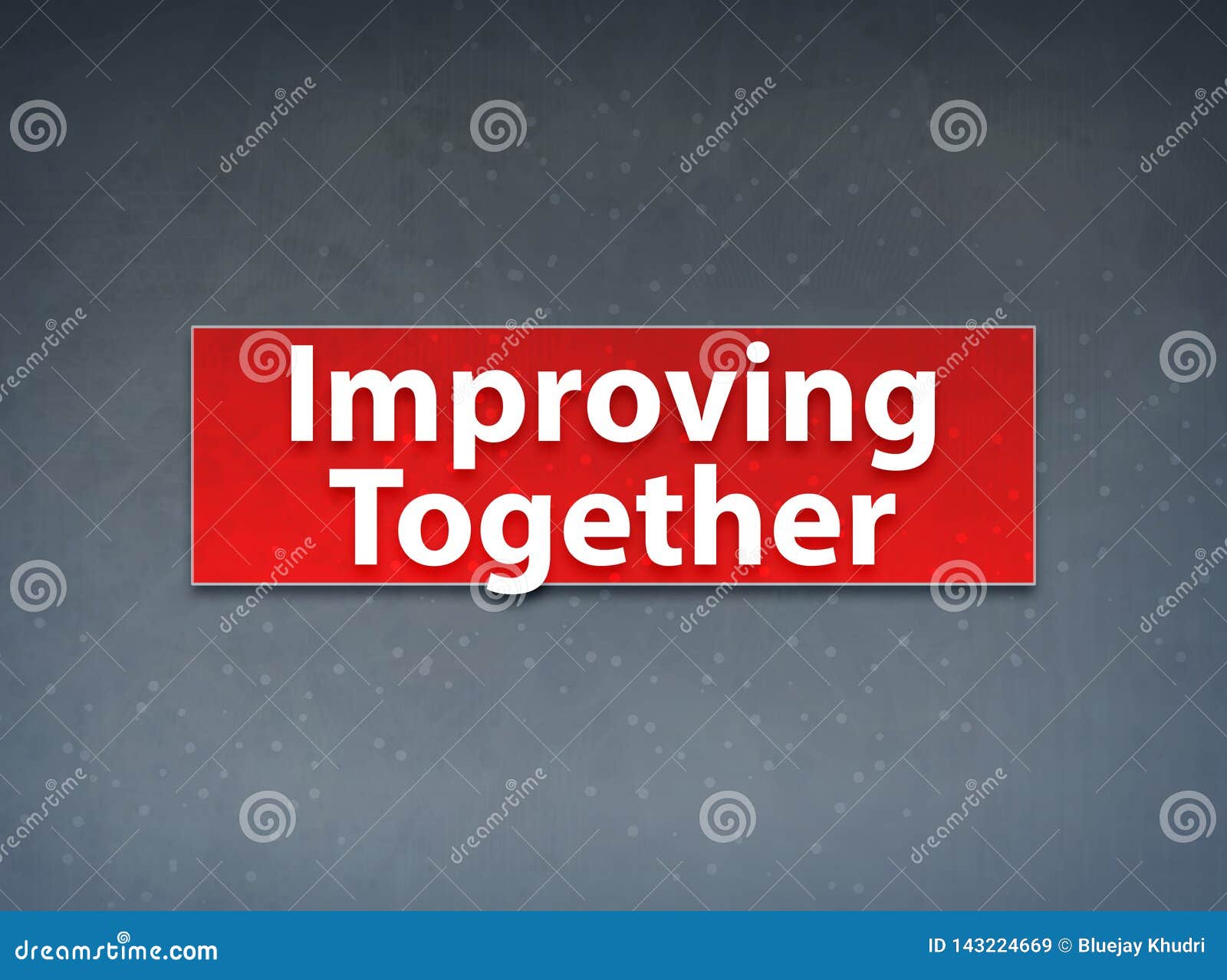 Improving Together Red Banner Abstract Background Stock Illustration ...