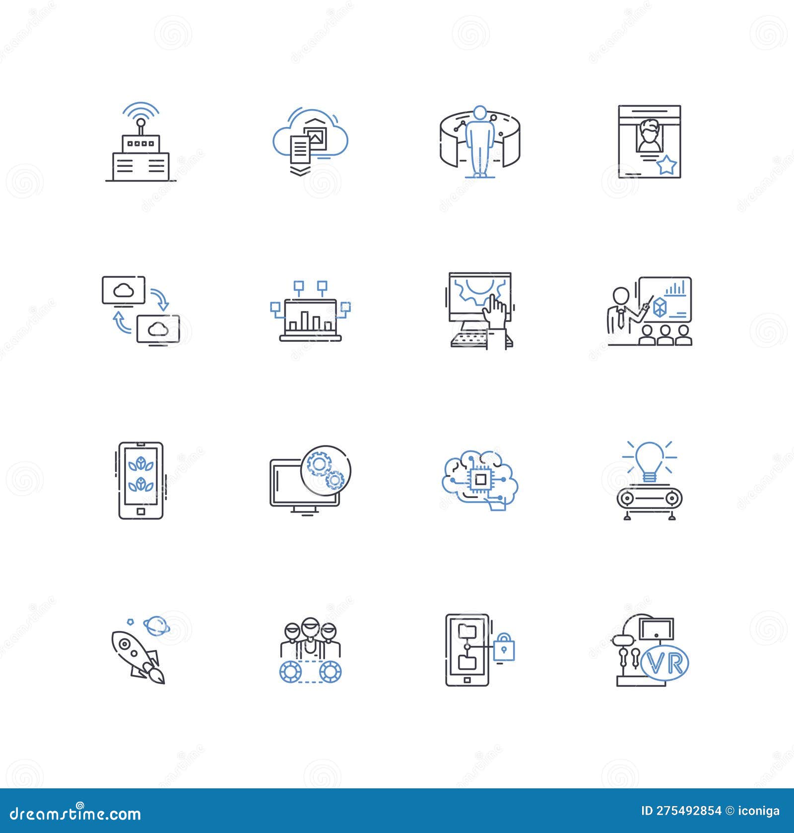 Improvisation Line Icons Collection. Spontaneity, Creativity ...