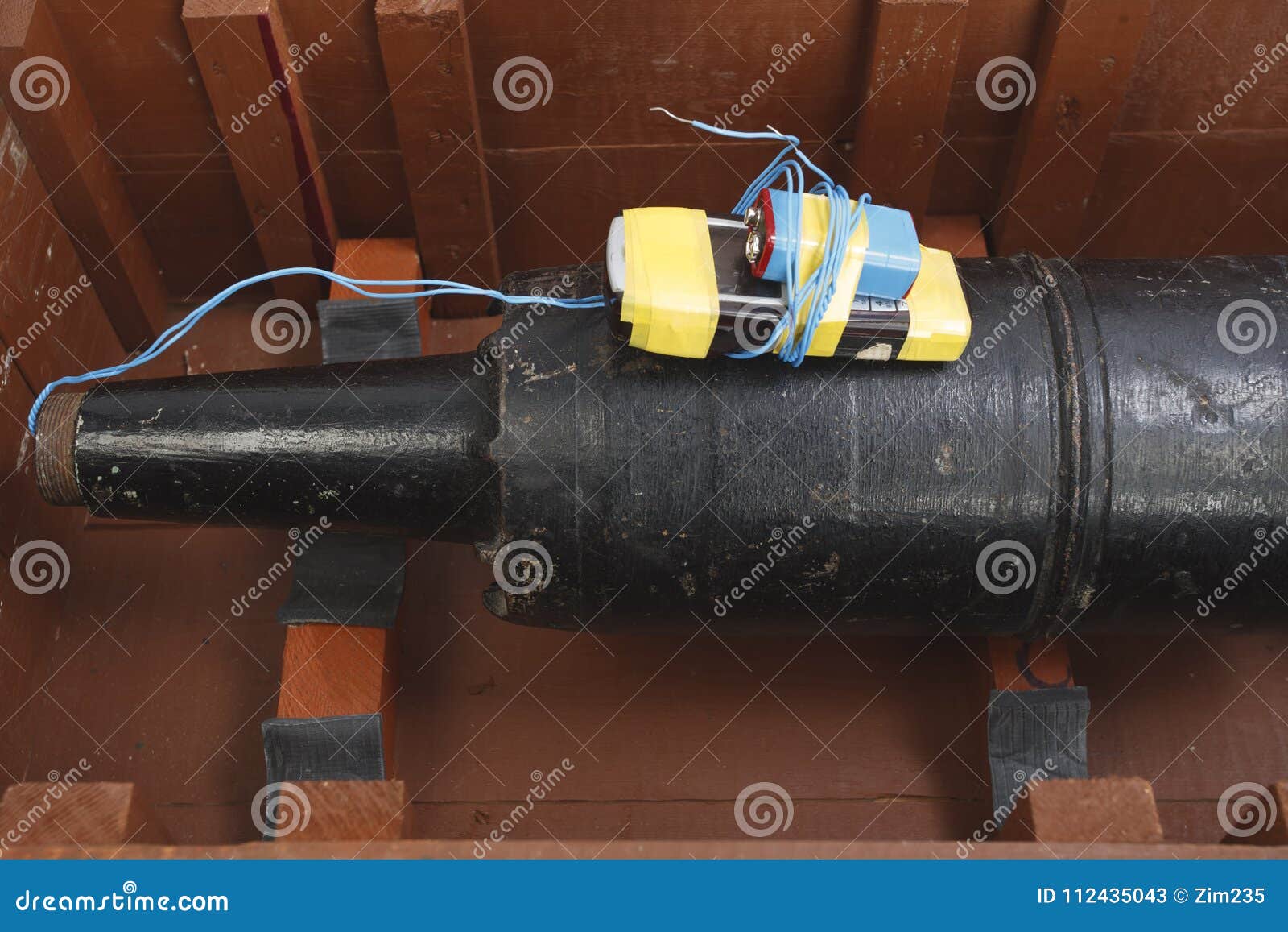 Improvised Explosive Device IED from Tank Projectile Stock Image ...