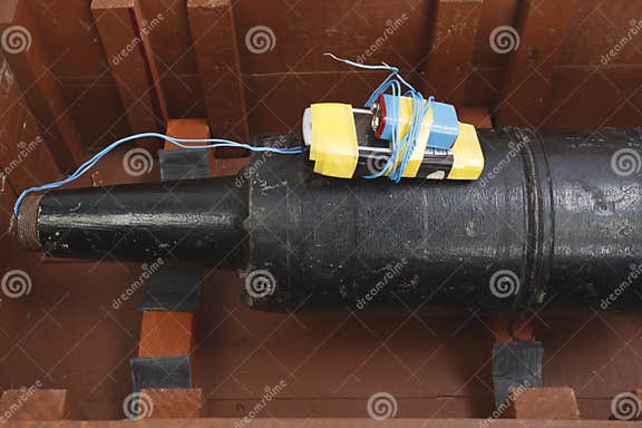 Improvised Explosive Device IED from Tank Projectile Stock Image ...