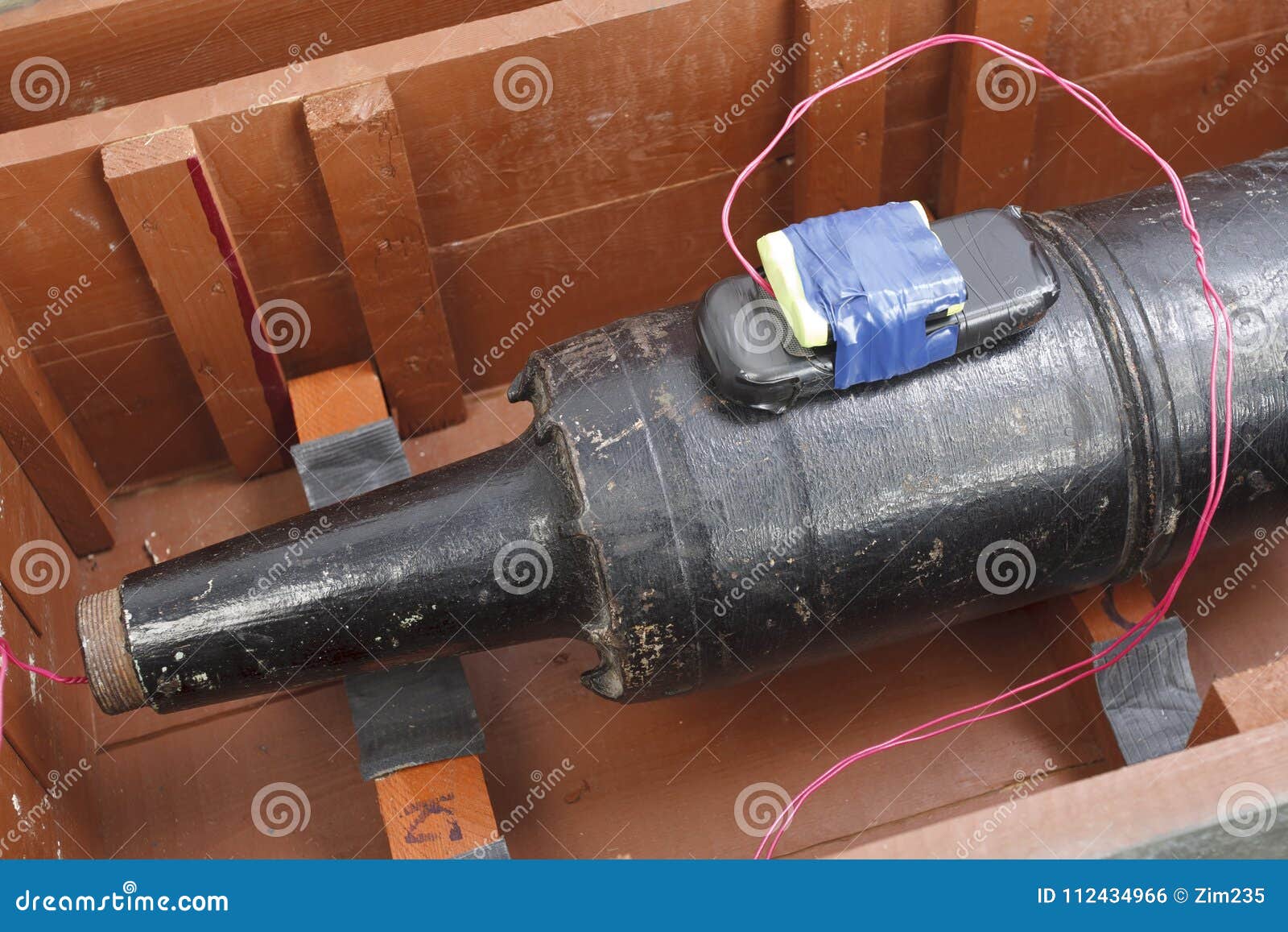 Improvised Explosive Device IED from Tank Projectile Stock Photo ...