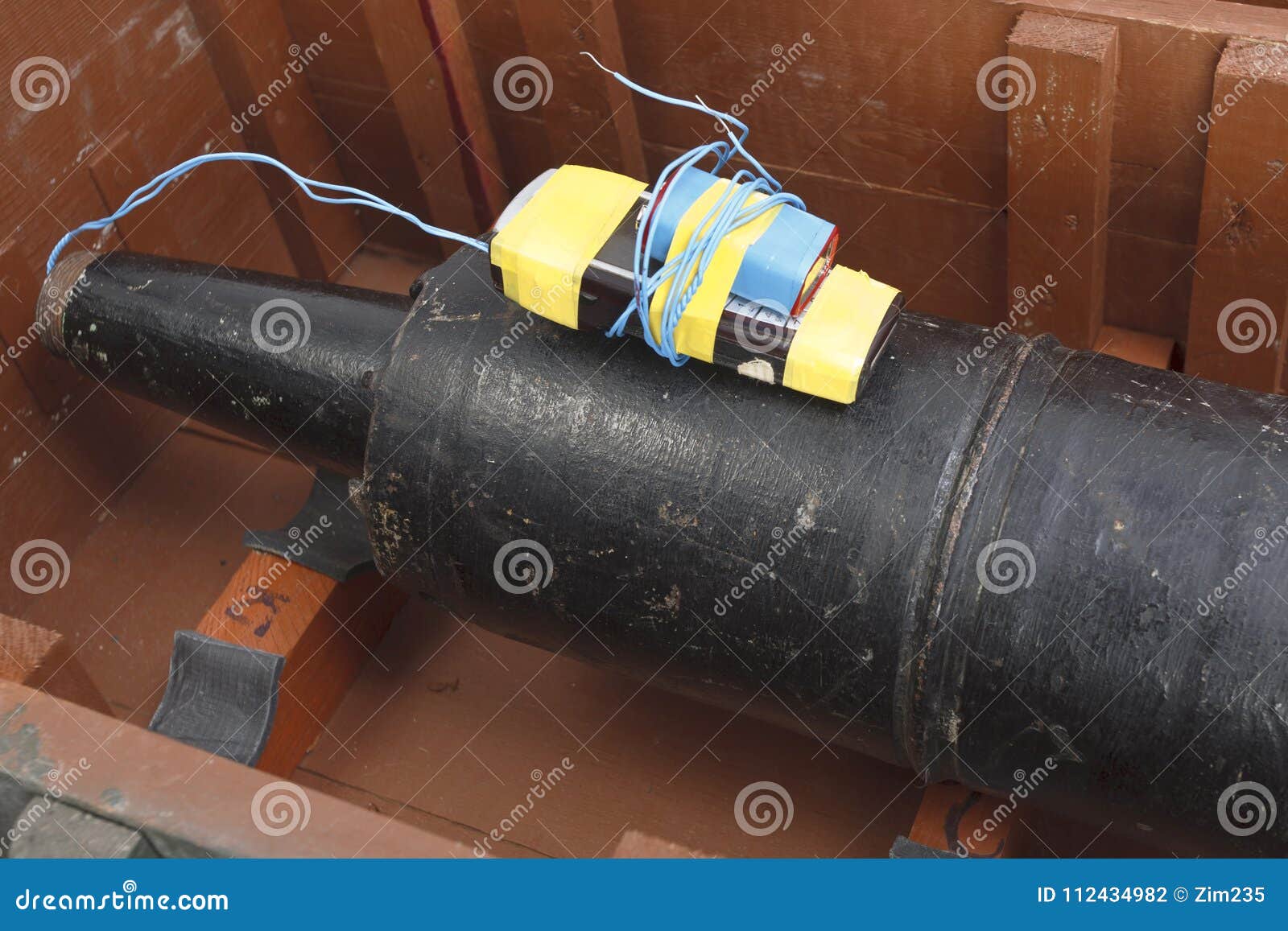 Improvised Explosive Device IED from Tank Projectile Stock Photo ...