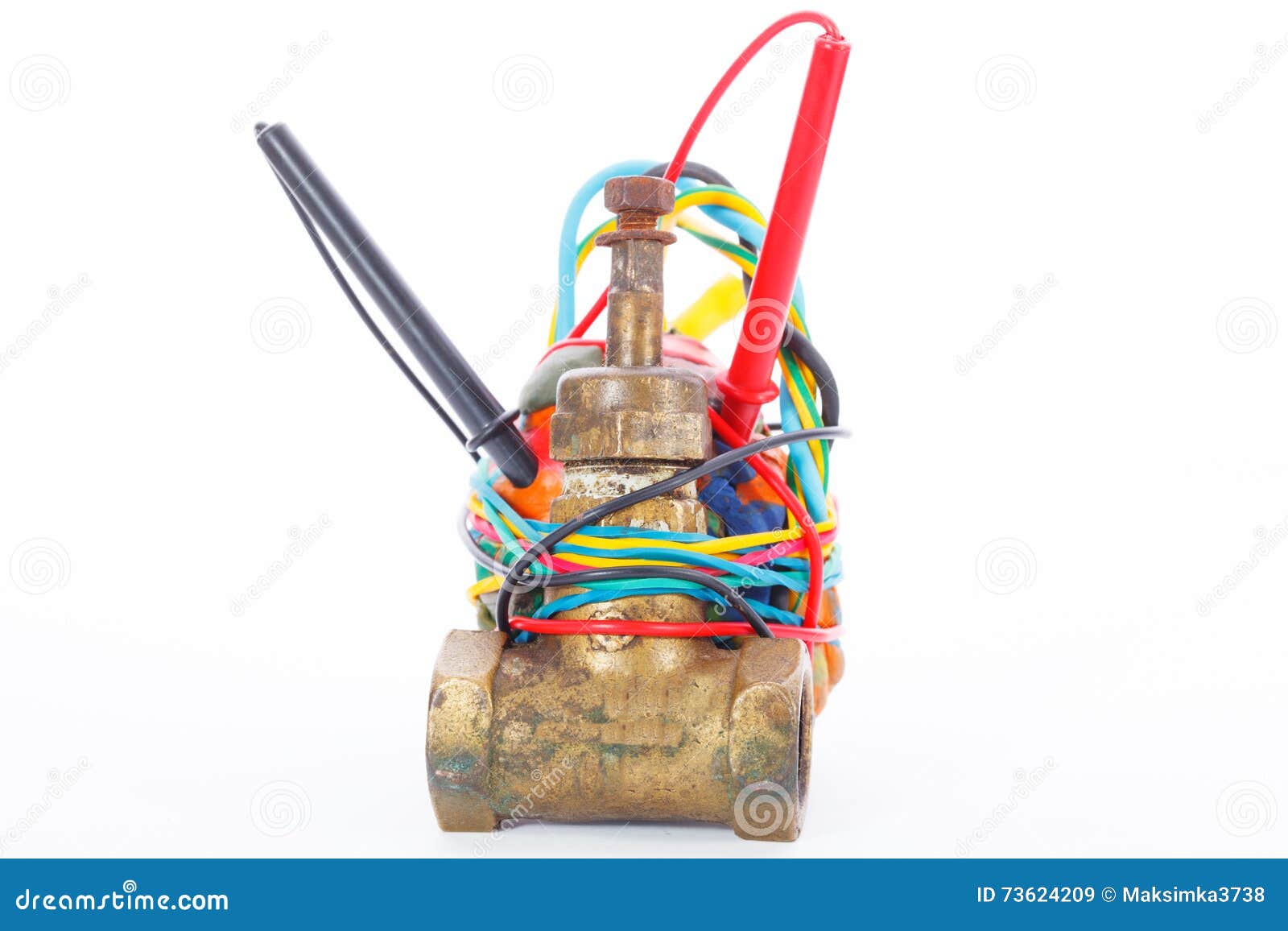 Improvised Explosive Device Isolated on a White Background Stock Image ...