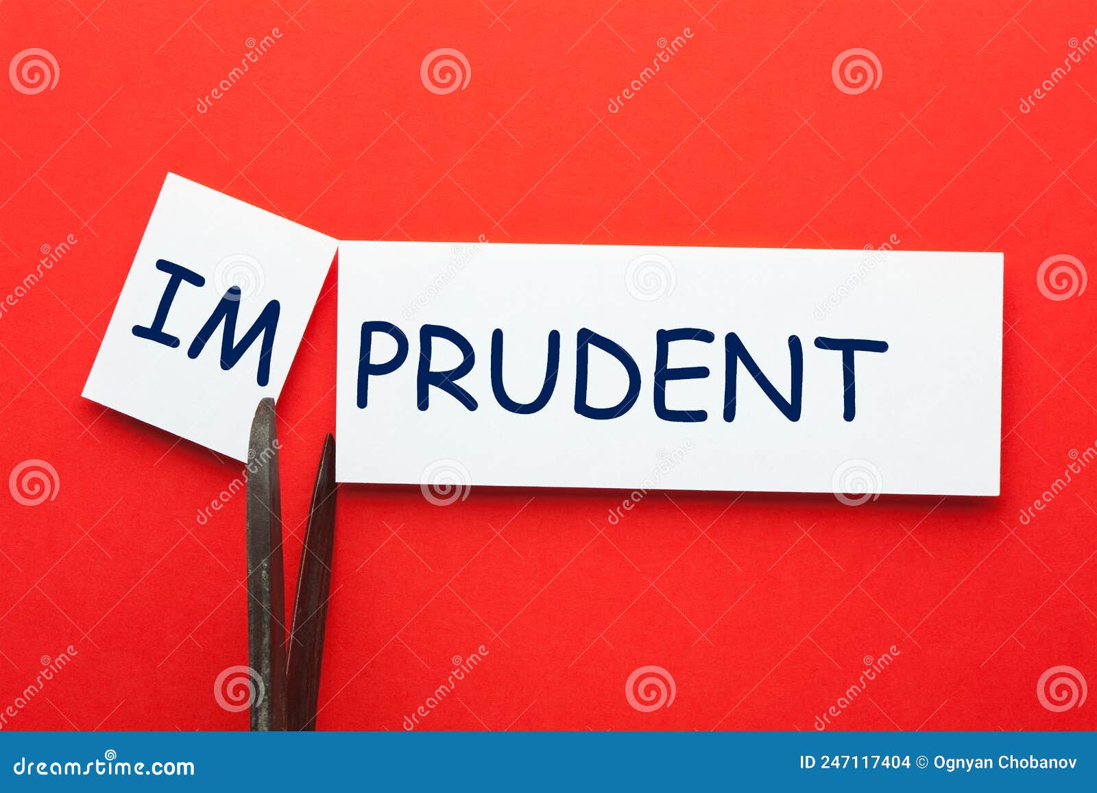 Imprudent Prudent Concept stock photo. Image of companies - 247117404