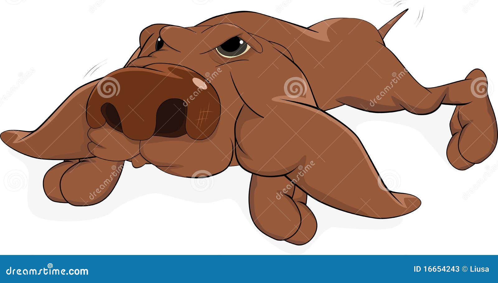 Impudent dog stock vector. Illustration of obedience - 16654243