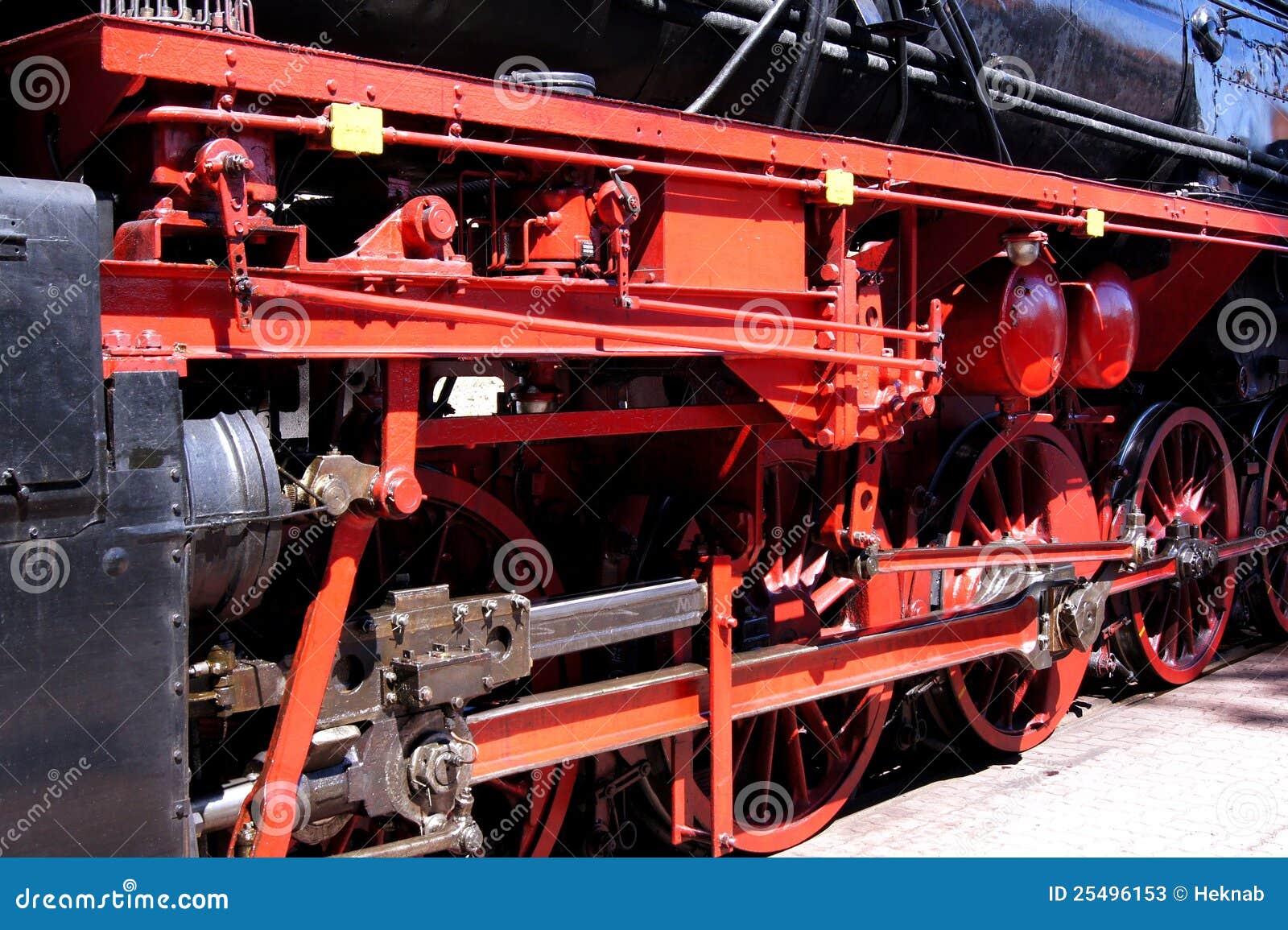 Impulse Linkage of a Steam Engine Stock Image - Image of engine, black ...