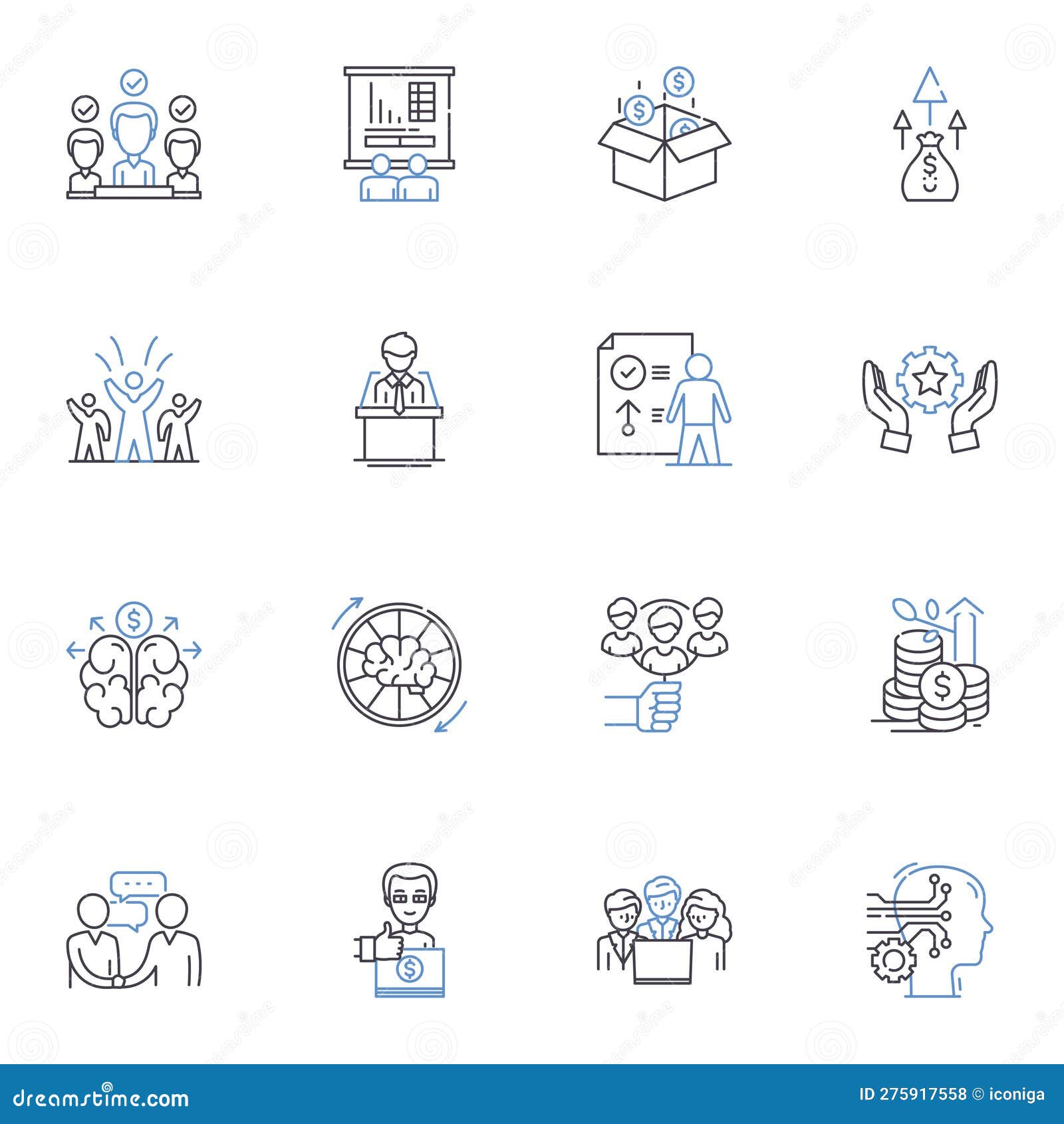 Impulse Line Icons Collection. Spontaneous, Urgency, Instinct, React ...