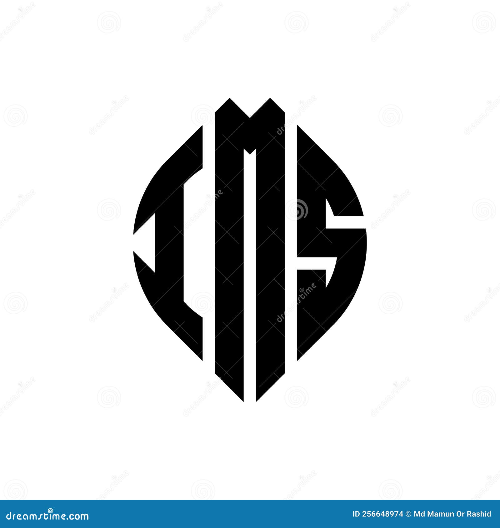 IMS Circle Letter Logo Design with Circle and Ellipse Shape. IMS ...