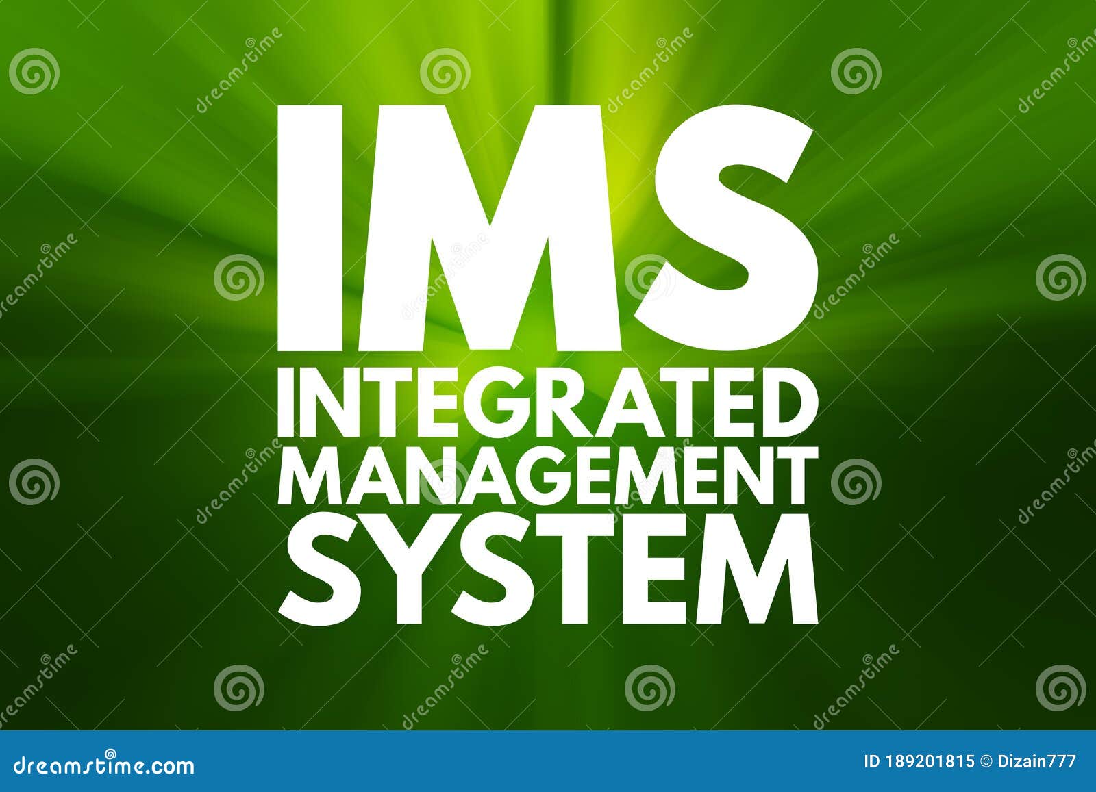 IMS - Integrated Management System Acronym, Business Concept Background ...