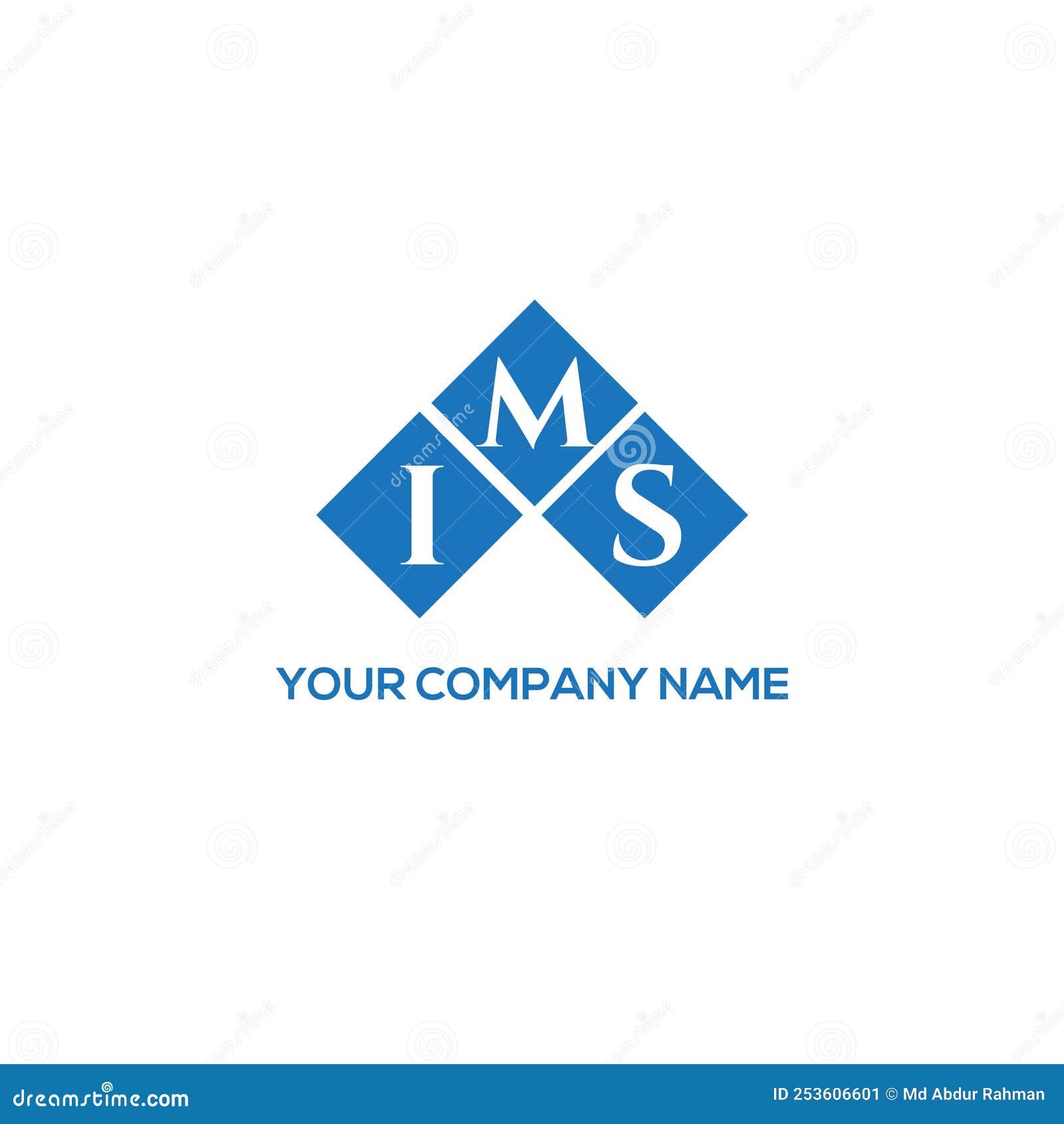 IMS Letter Logo Design on WHITE Background. IMS Creative Initials ...