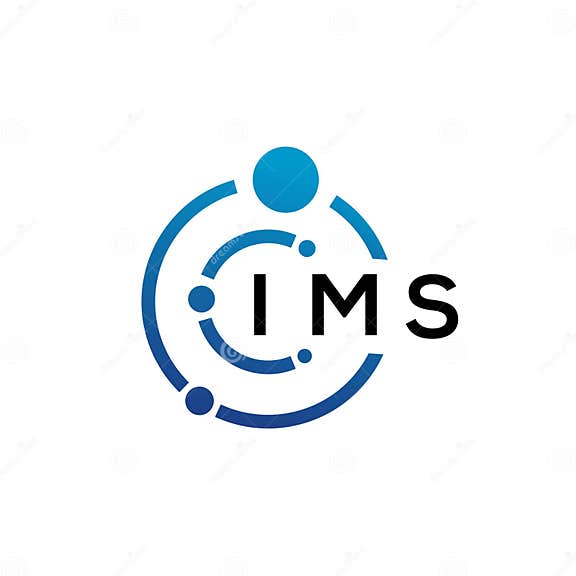 IMS Letter Technology Logo Design on White Background. IMS Creative ...