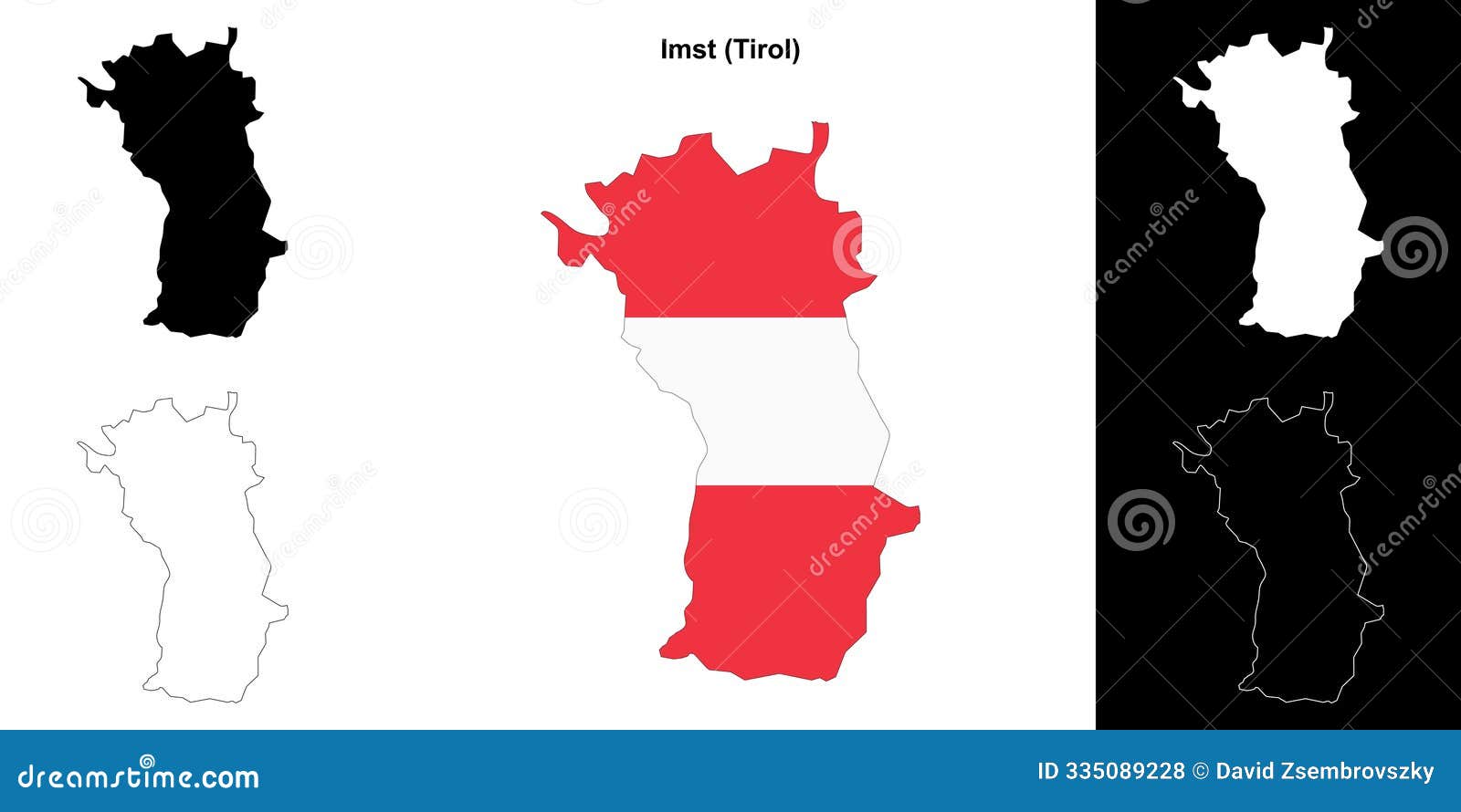 Imst outline map stock illustration. Illustration of silhouette - 335089228