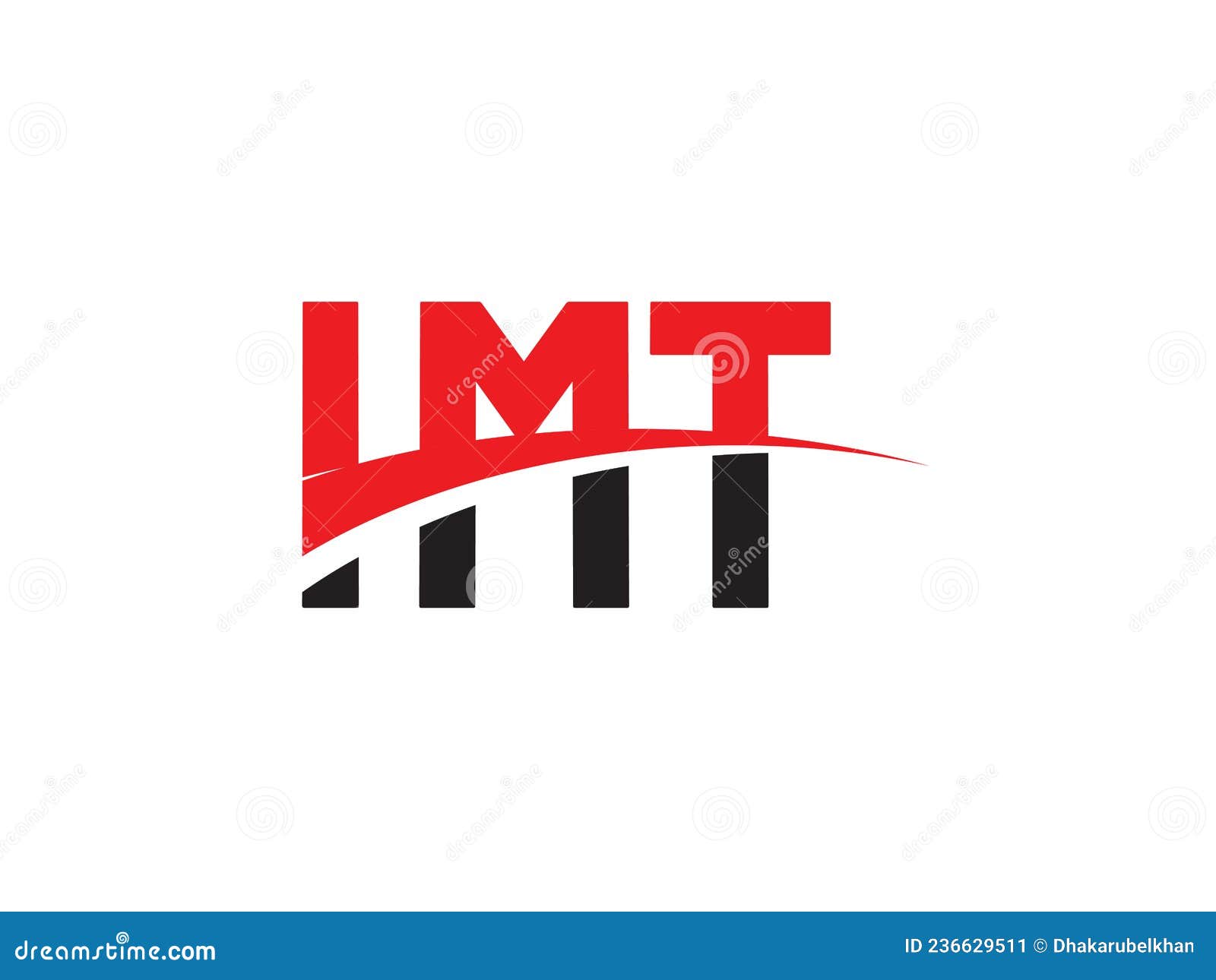 IMT Letter Initial Logo Design Vector Illustration Stock Vector ...