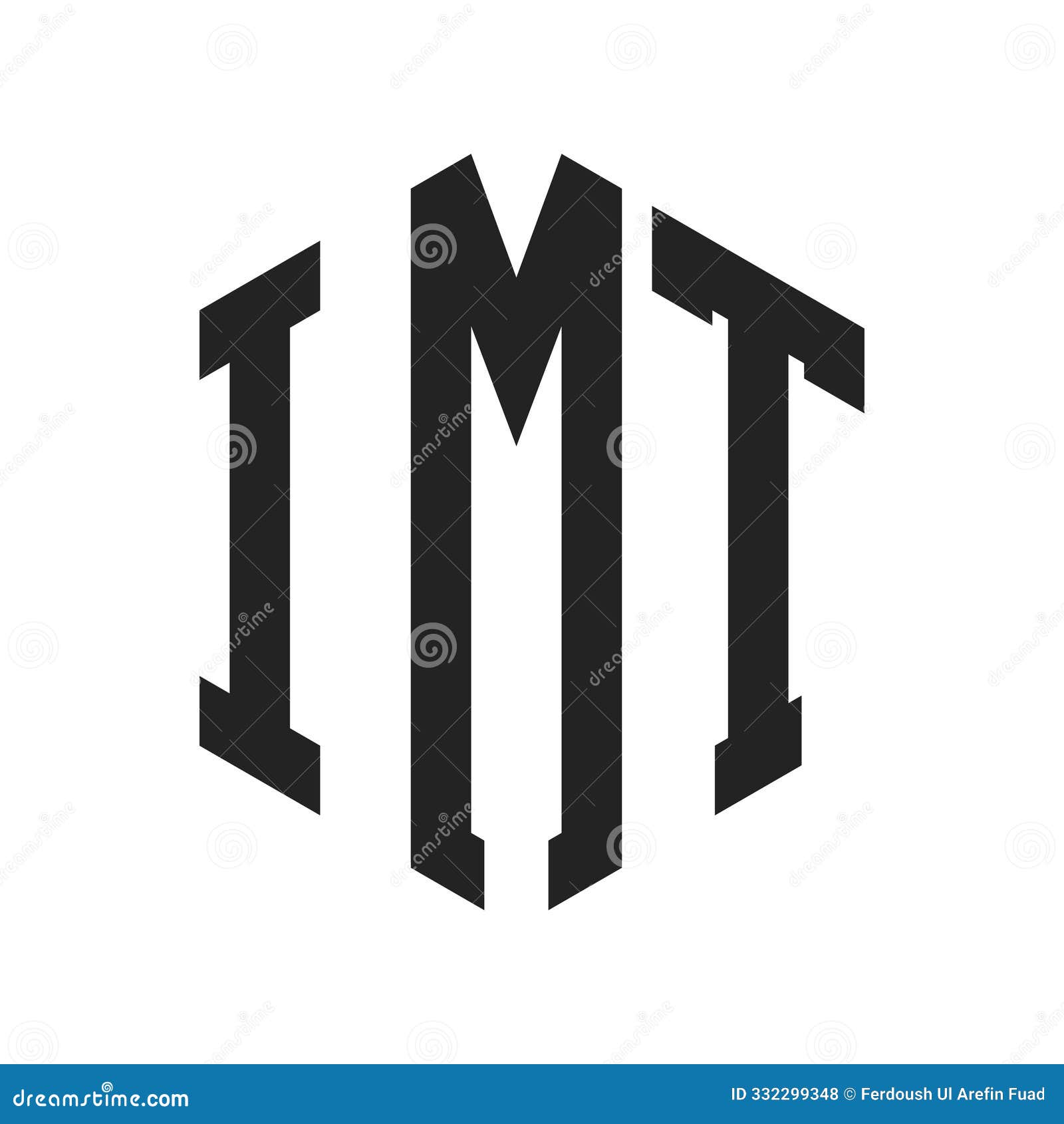 IMT Logo Design. Initial Letter IMT Monogram Logo Using Hexagon Shape ...
