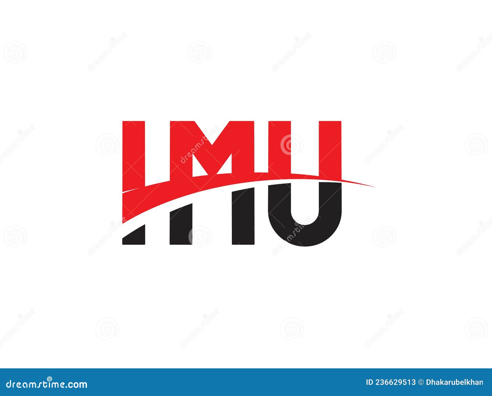IMU Letter Initial Logo Design Vector Illustration Stock Vector ...