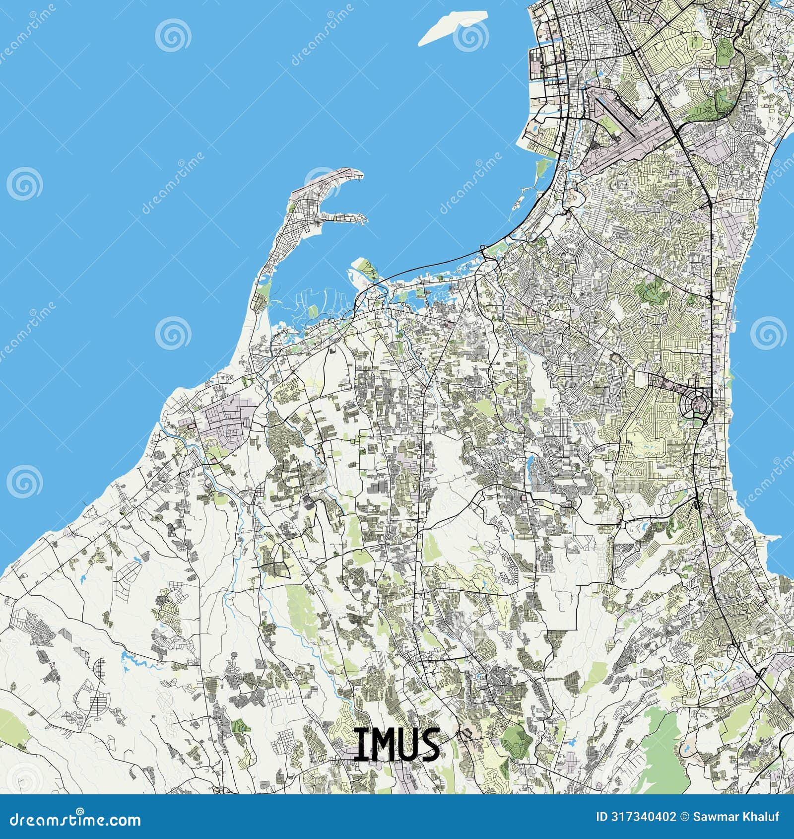 Imus Philippines map stock vector. Illustration of philippines - 317340402