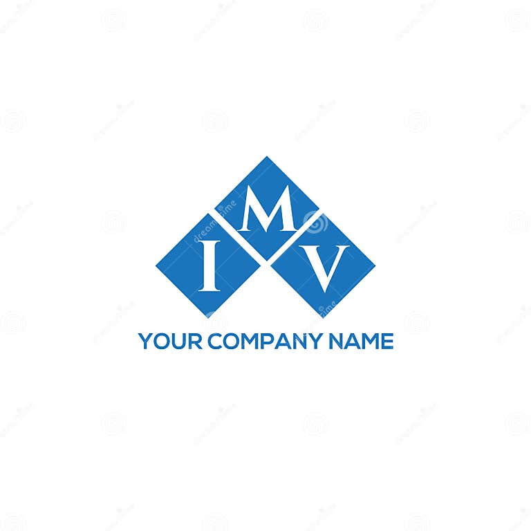 IMV Letter Logo Design on WHITE Background. IMV Creative Initials ...