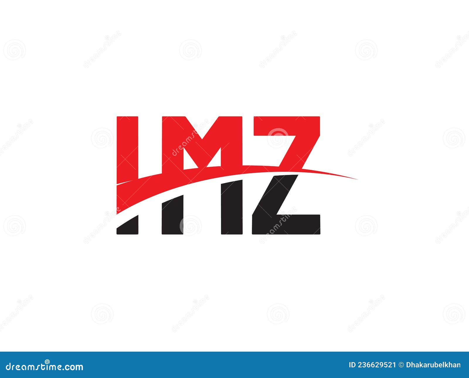 IMZ Letter Initial Logo Design Vector Illustration Stock Vector ...