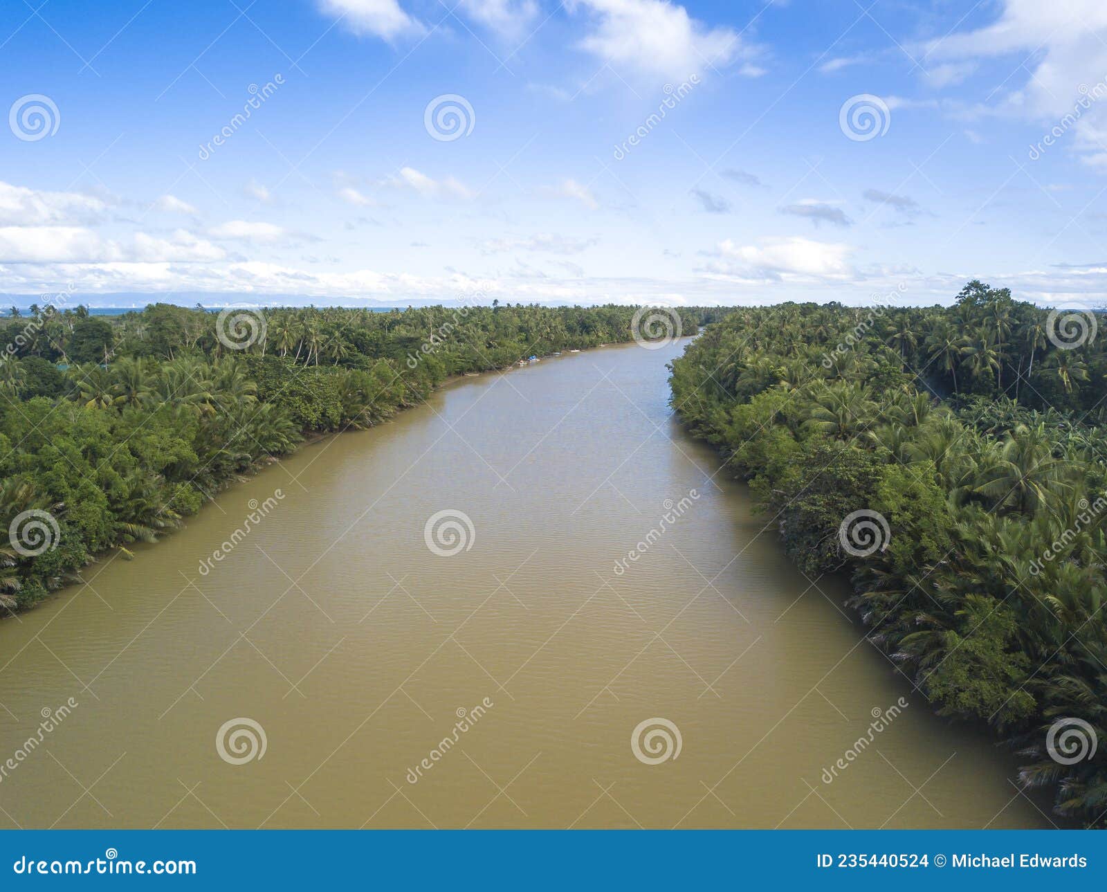 The Inabanga River, the Largest River in Bohol, Philippines Stock Photo ...