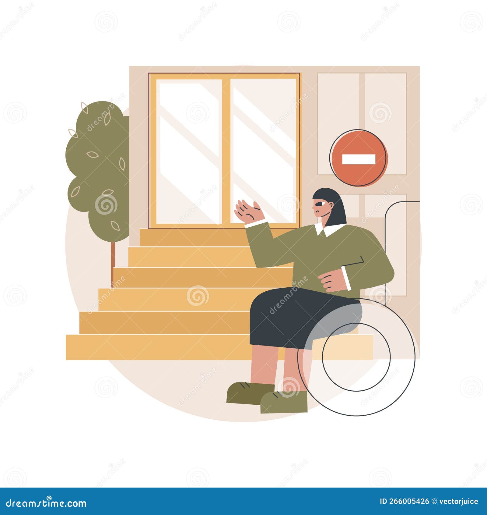 Inaccessible Environments Concept Banner Header Vector Illustration ...