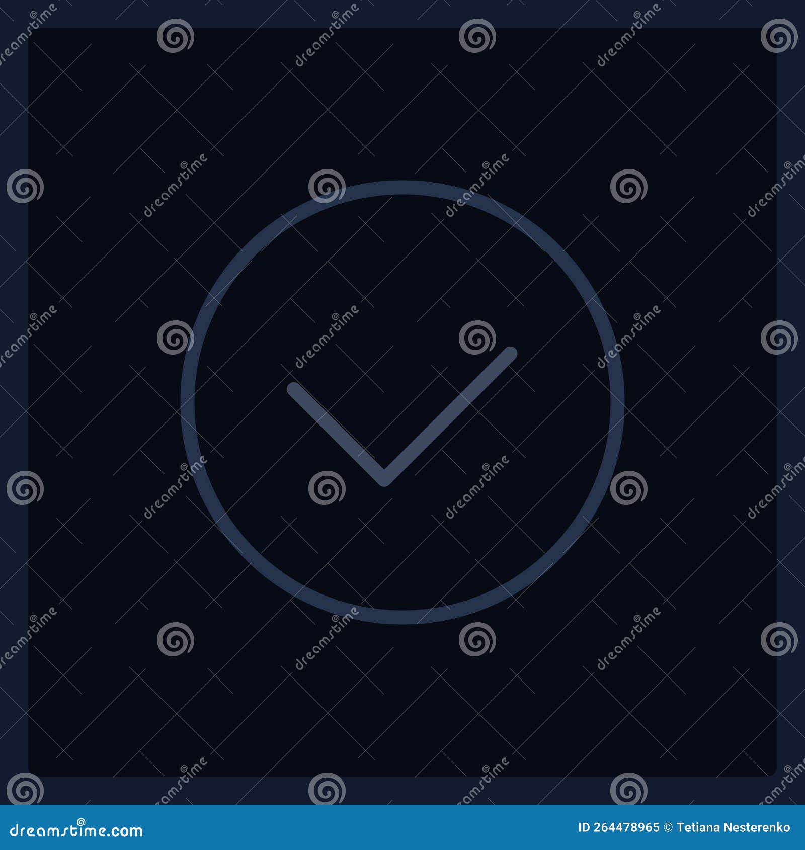 Inactive Approve Button Ui Element Template Stock Vector Illustration