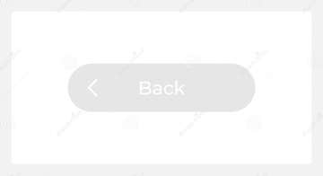 Inactive Back Button UI Element Template Stock Vector - Illustration of element, back: 264479310