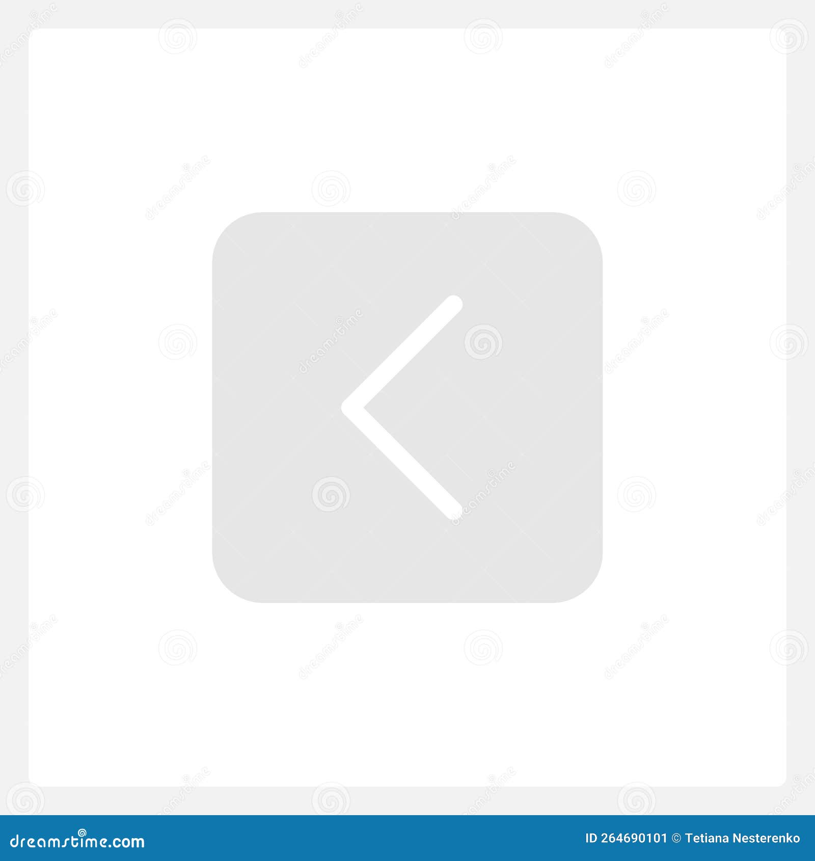 Inactive Back Direction Ui Element Template Stock Vector Illustration Of Flat Admin 264690101