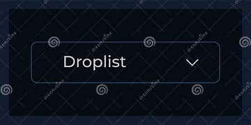 Inactive Dropdown List UI Element Template Stock Vector - Illustration of mobile, infographic ...