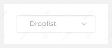 Inactive Dropdown List UI Element Template Stock Vector - Illustration of choice, template ...