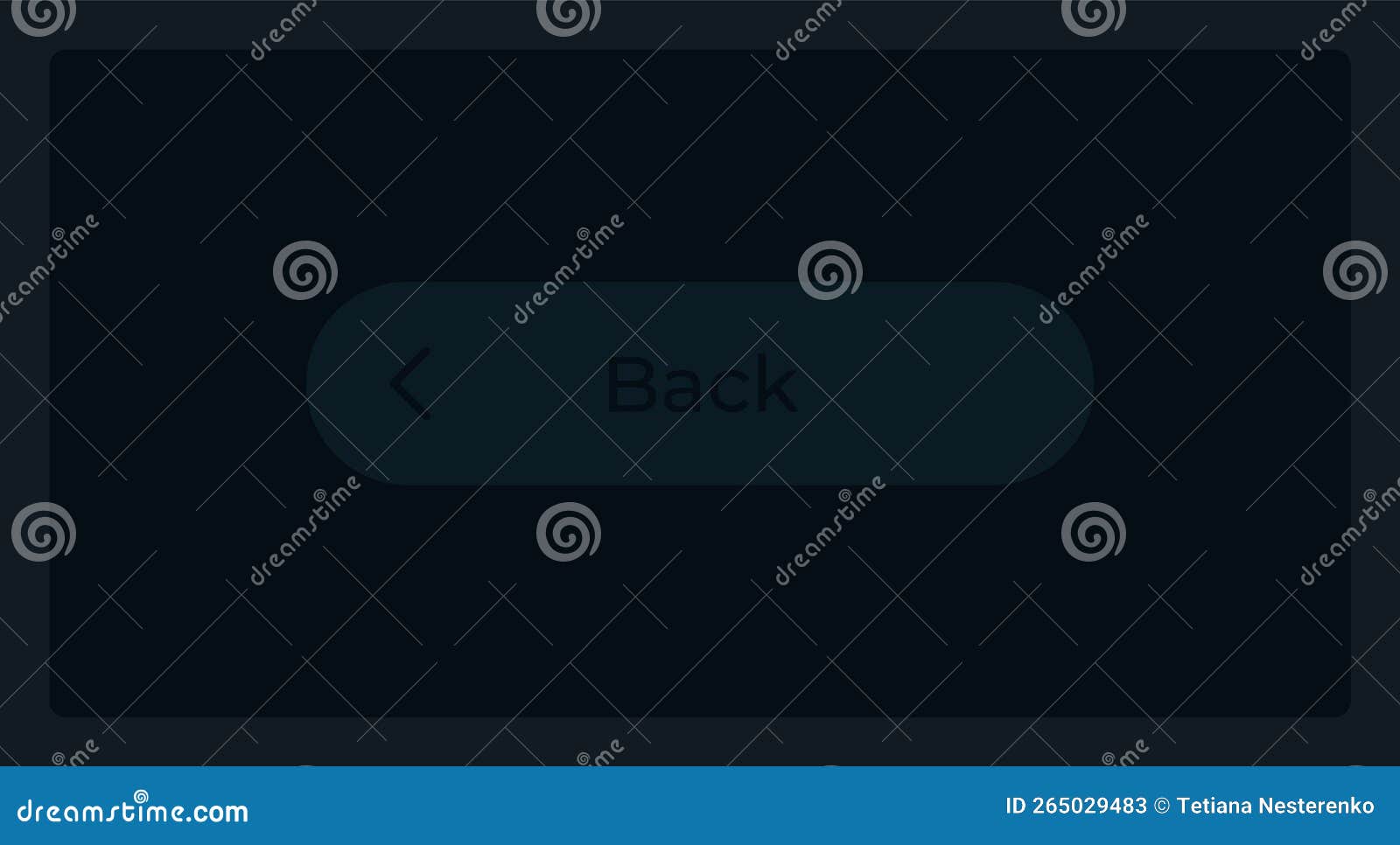 Inactive Return Button Ui Element Template Stock Vector Illustration