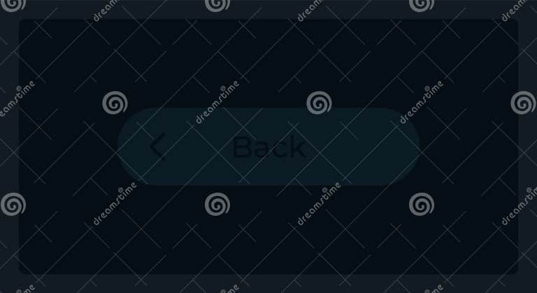 Inactive Return Button UI Element Template Stock Vector - Illustration ...