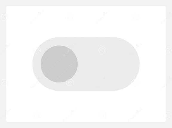 Inactive Toggle Button UI Element Template Stock Vector - Illustration of website, editable ...