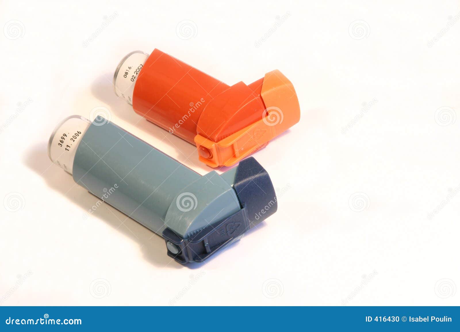 Inalatori di asma fotografia stock. Immagine di asma, inalatori - 416430