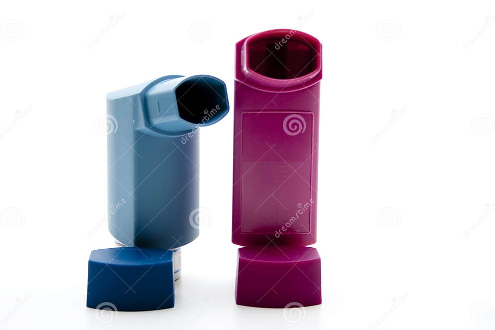 Inalatori per asma immagine stock. Immagine di spruzzo - 15997245