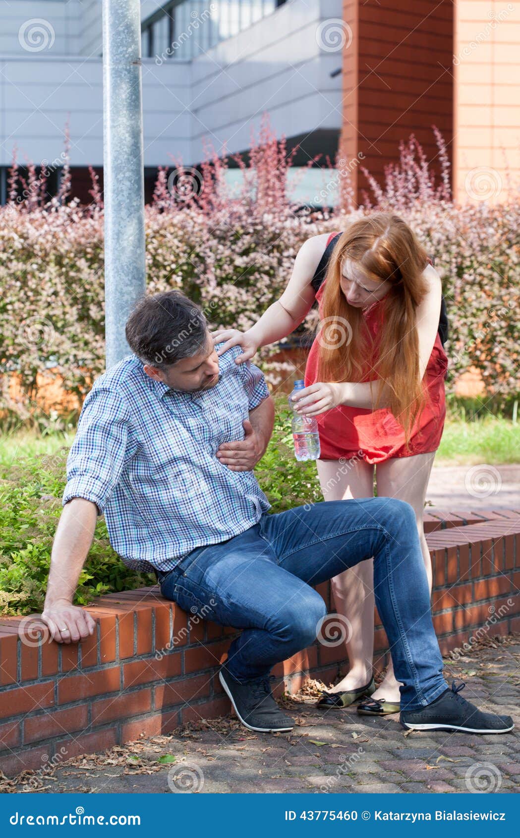 Inappropriate Giving Water during Heart Attack Stock Photo - Image of ...