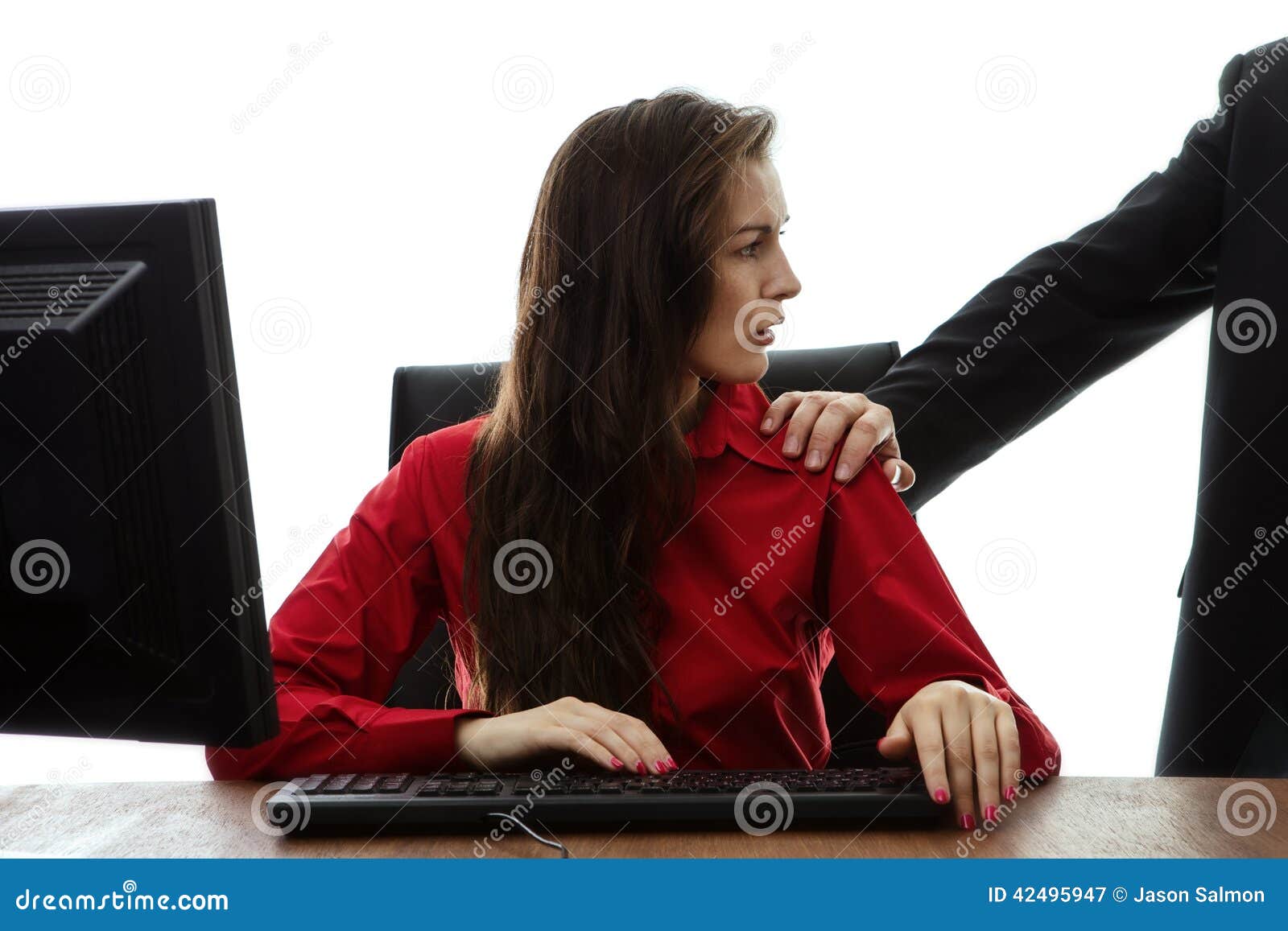 Inappropriate touch stock image. Image of gesture, businessman - 42495947