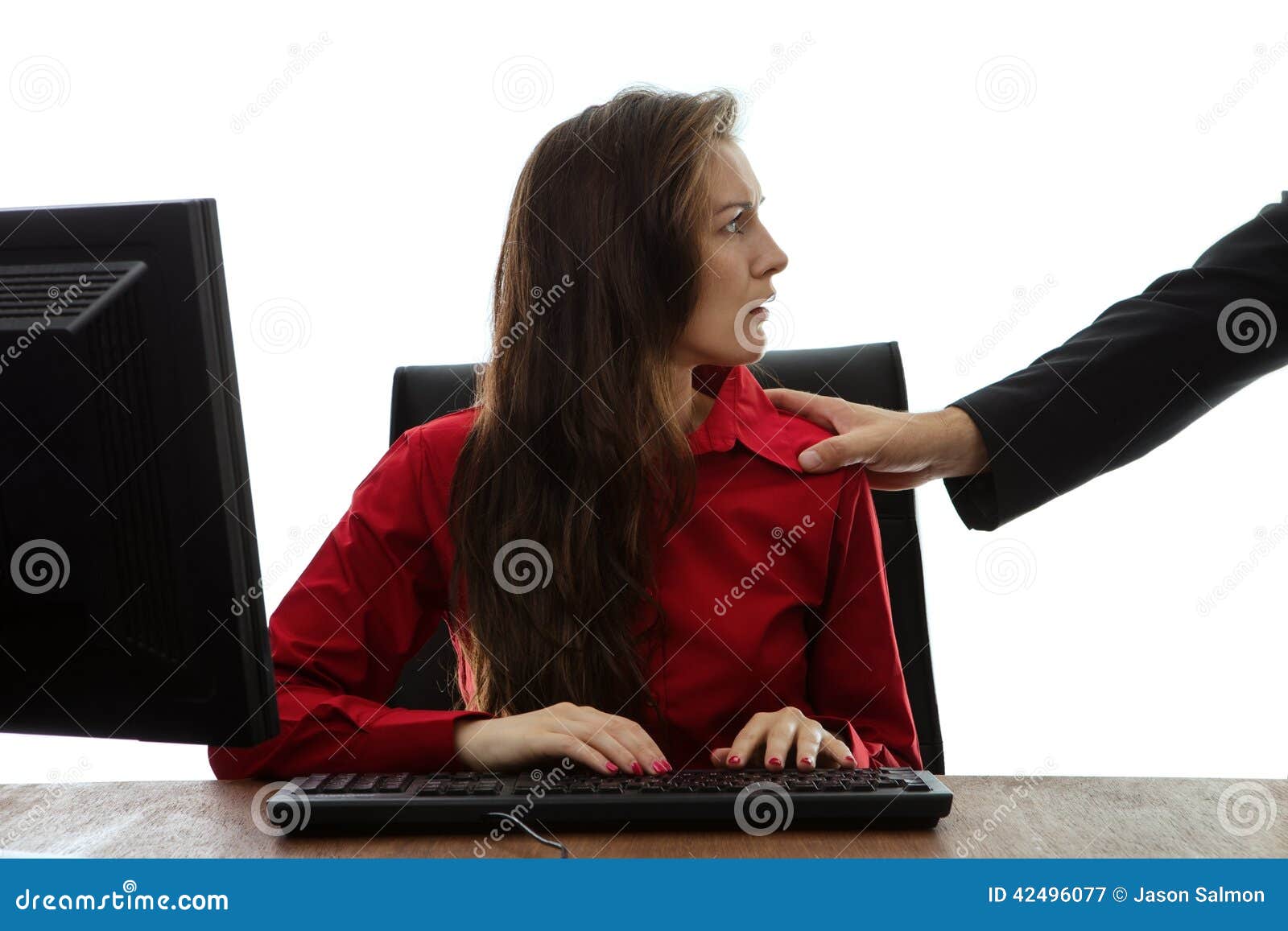 Inappropriate touch stock image. Image of people, harassment - 42496077