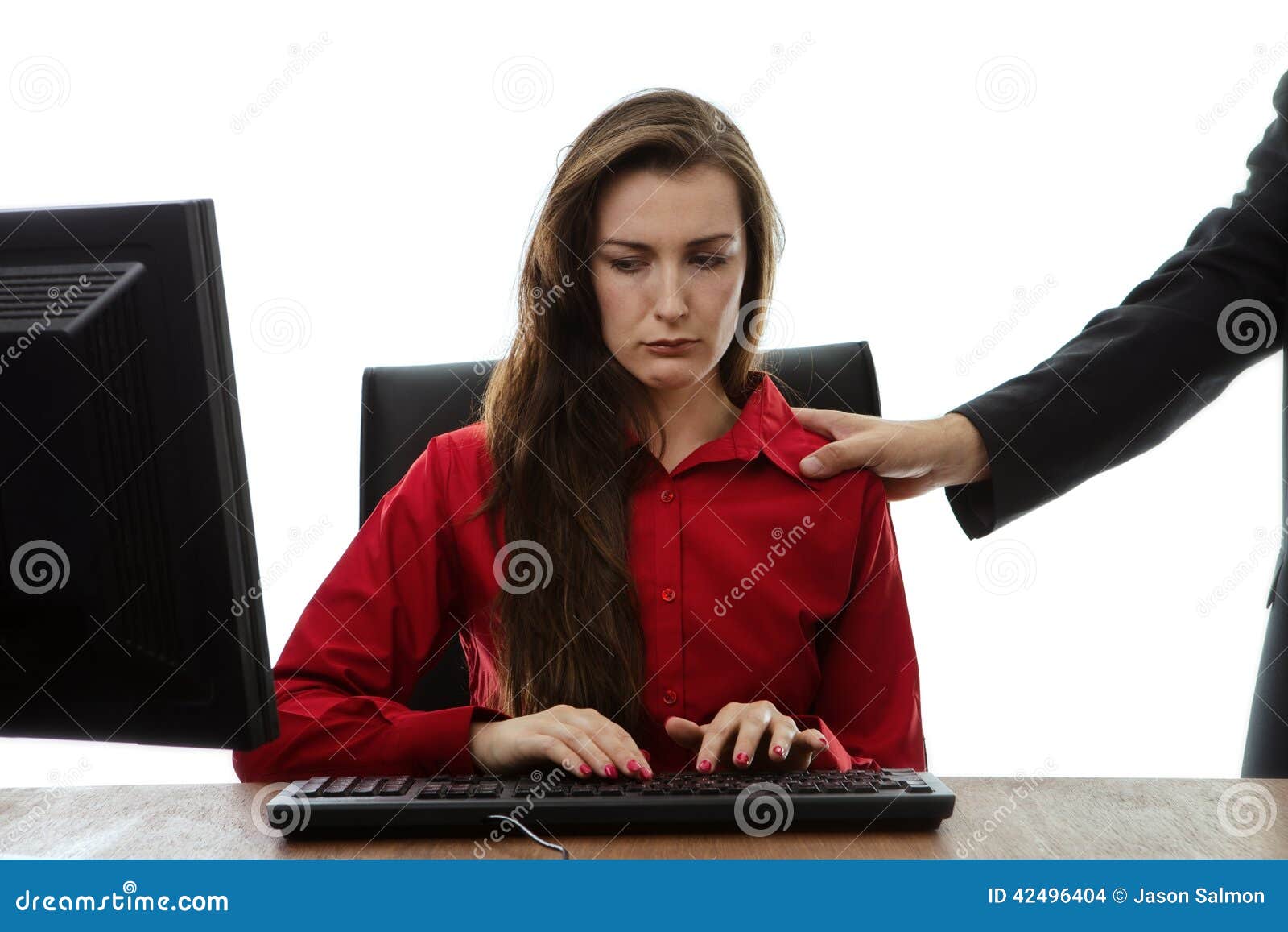 Inappropriate touch stock photo. Image of touching, hand - 42496404