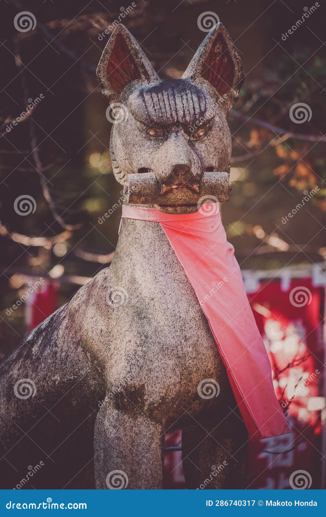 Inari of the shrine stock image. Image of back, gods - 286740317