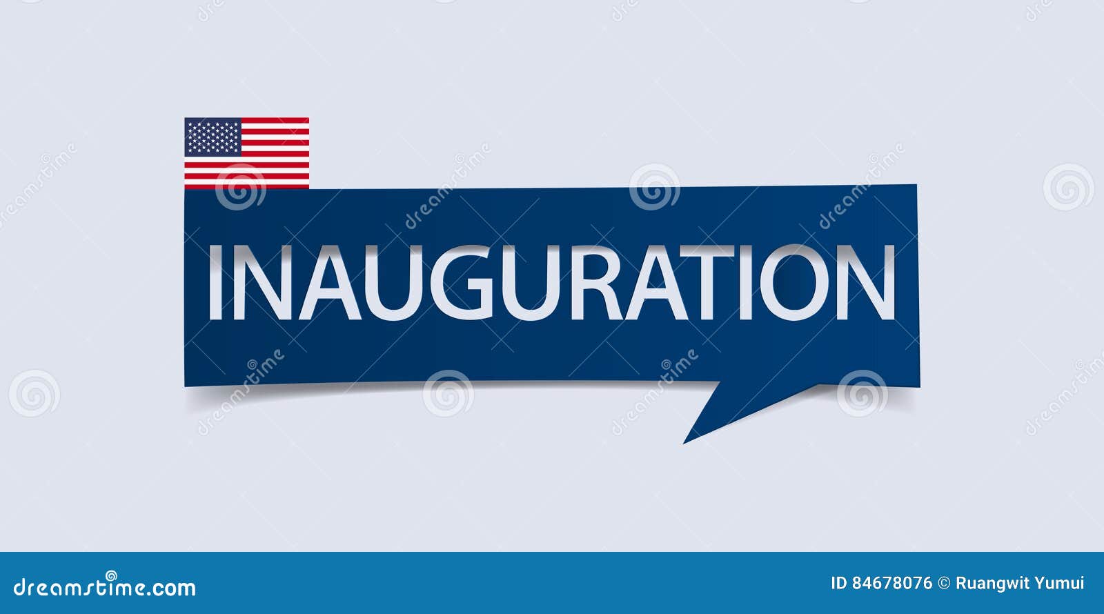 Inauguration Banner Design Vector Illustration | CartoonDealer.com ...
