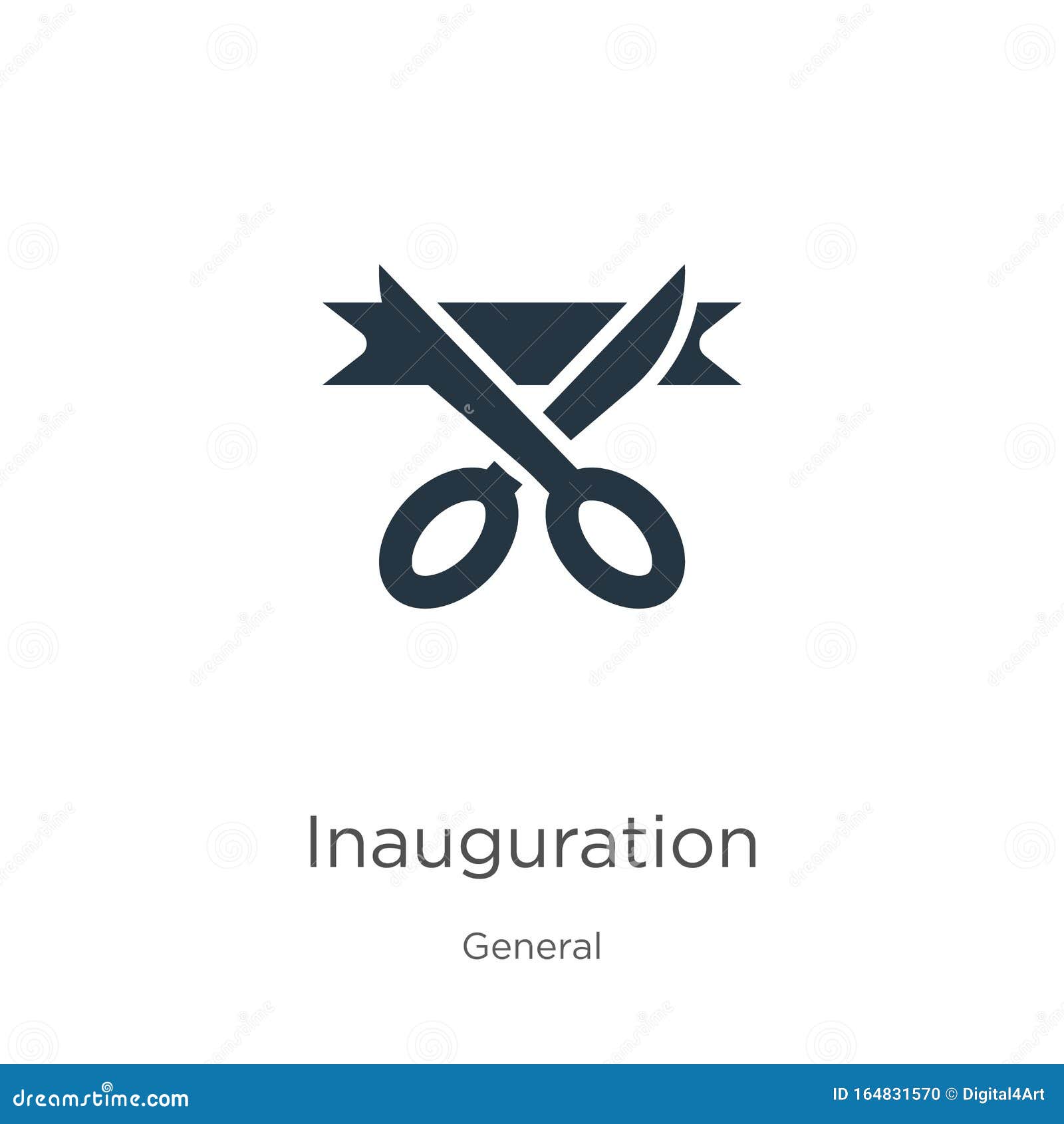 Inauguration Icon Vector. Trendy Flat Inauguration Icon from General ...