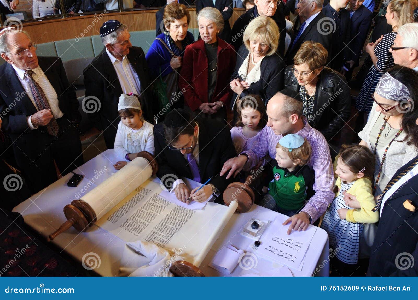 Inauguration of a Torah Scroll Ceremony Editorial Stock Image - Image ...