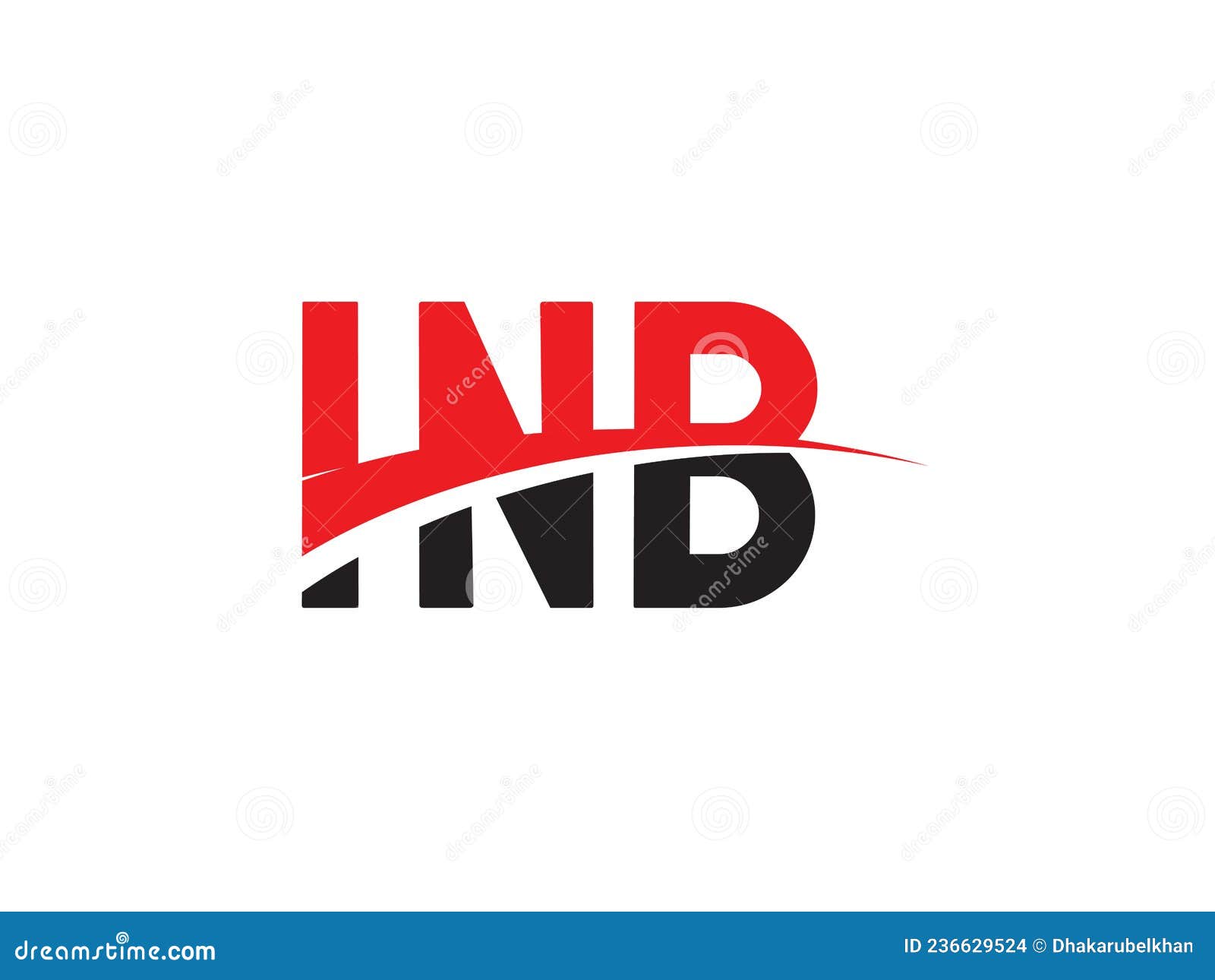 INB Letter Initial Logo Design Vector Illustration Stock Vector ...