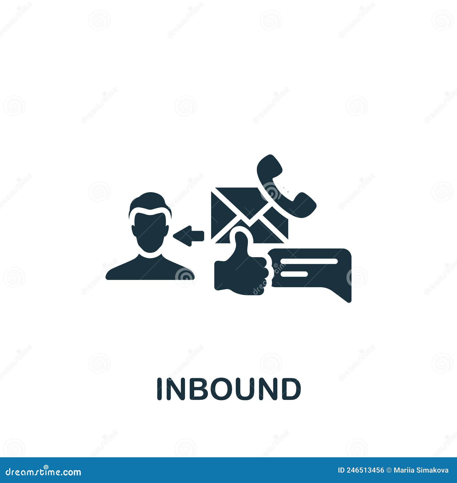 Inbound Icon. Monochrome Simple Community Icon for Templates, Web ...