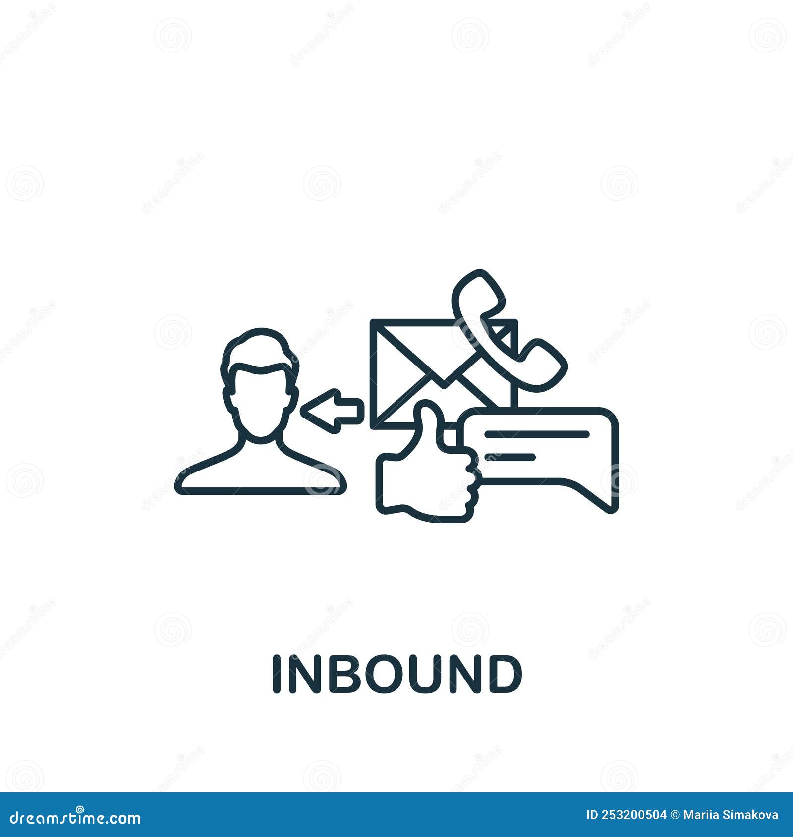 Inbound Icon. Monochrome Simple Community Icon for Templates, Web ...