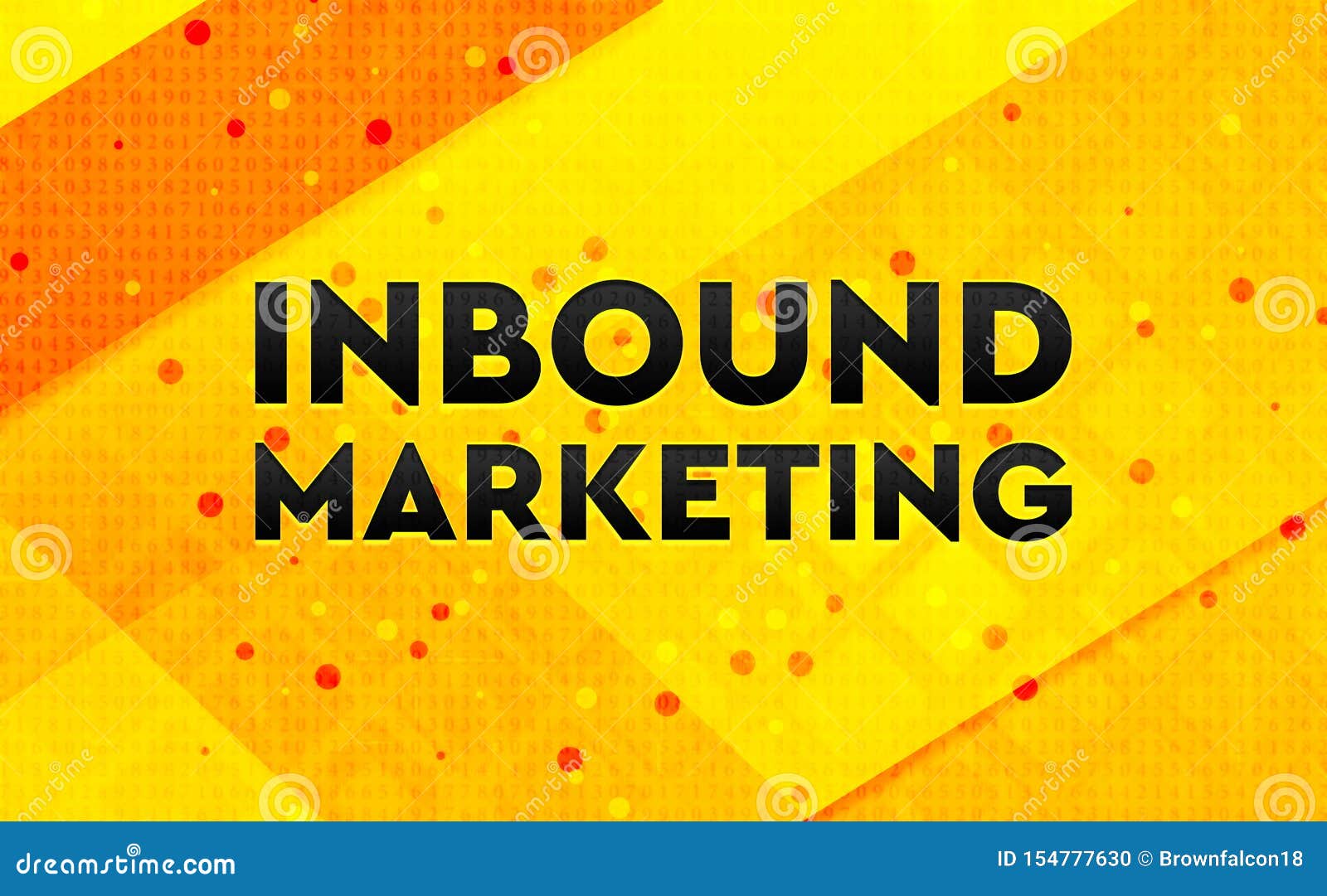 Inbound Marketing Abstract Digital Banner Yellow Background Stock ... Inbound Marketing Abstract Digital Banner Yellow Background Stock ...