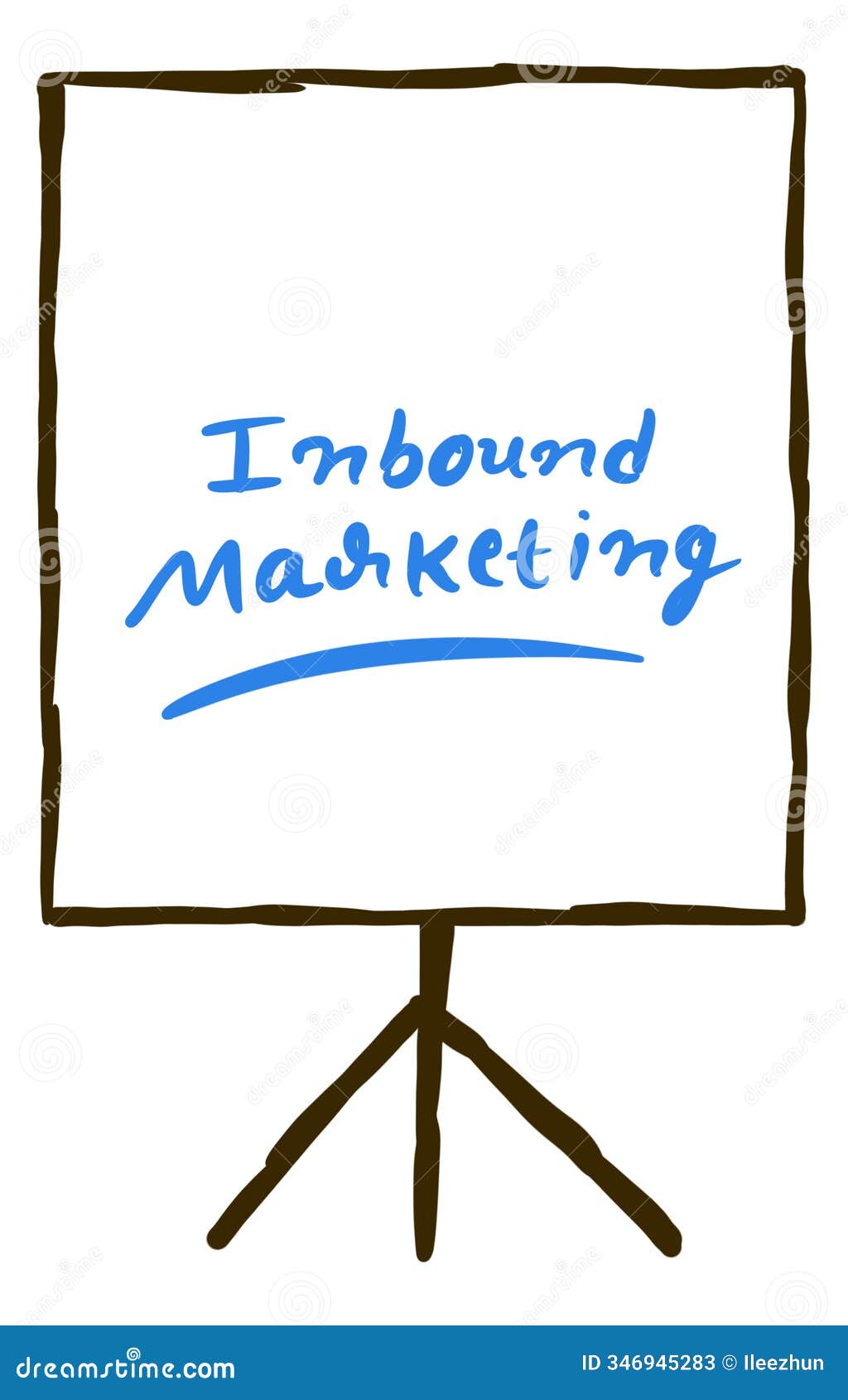Inbound Marketing White Board Stand Presentation Text Stock ...
