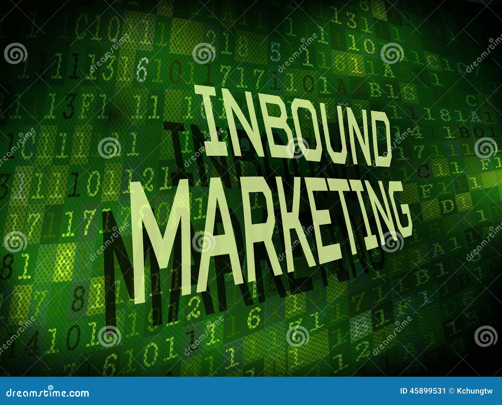 Inbound Marketing Words Isolated on Digital Background Stock Vector ...