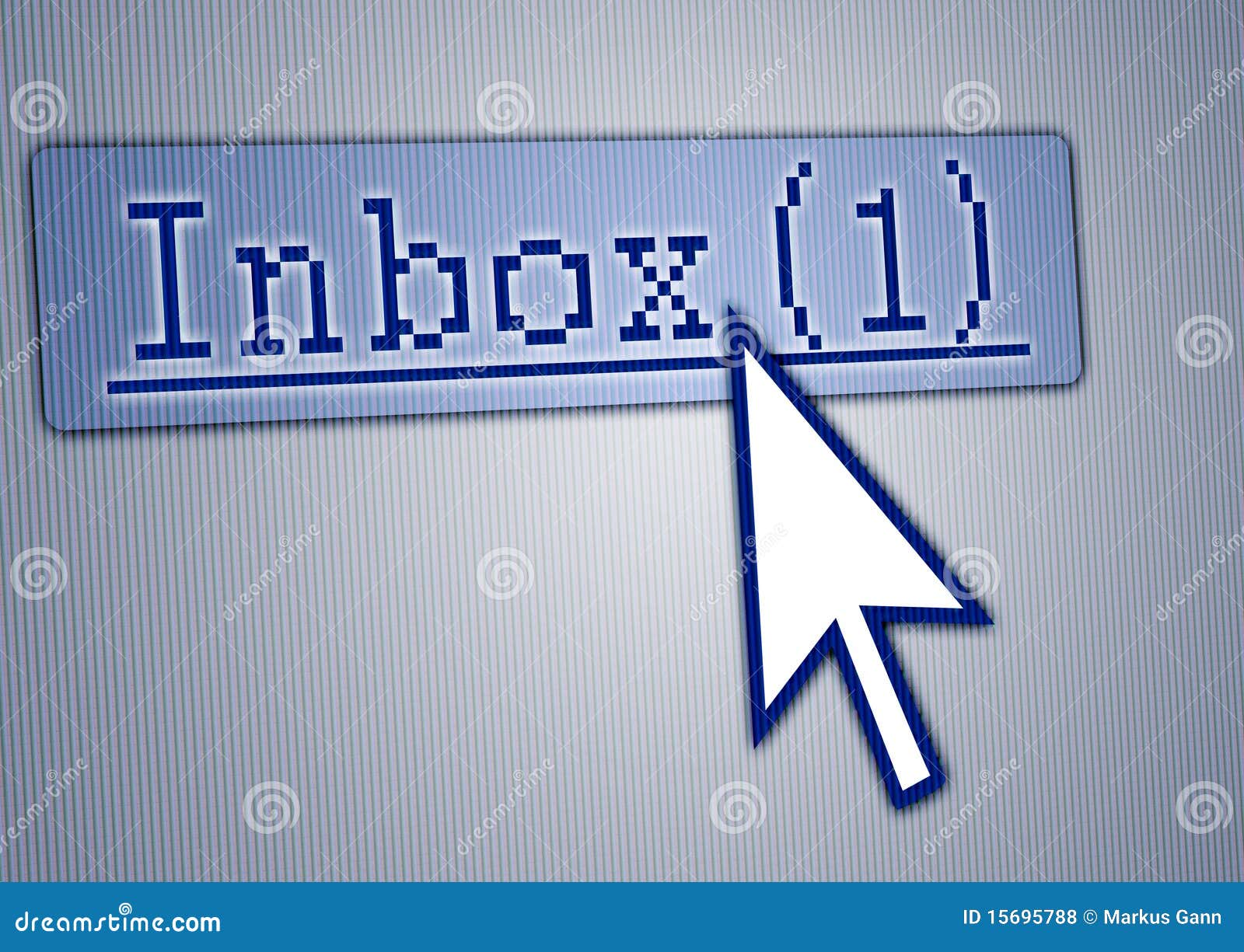 Inbox stock illustration. Illustration of business, button - 15695788