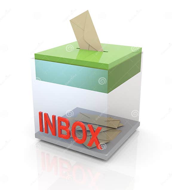 Inbox box stock illustration. Illustration of received - 20119995